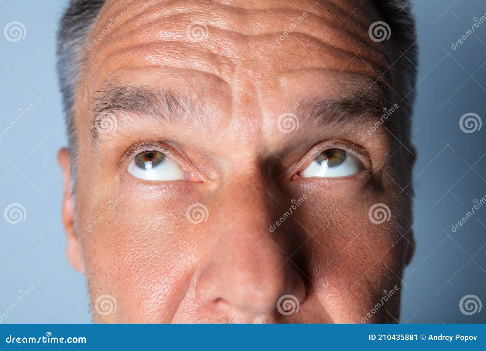 Man Doing Shifting Eye Exercise Stock Image - Image of eyes, person ...