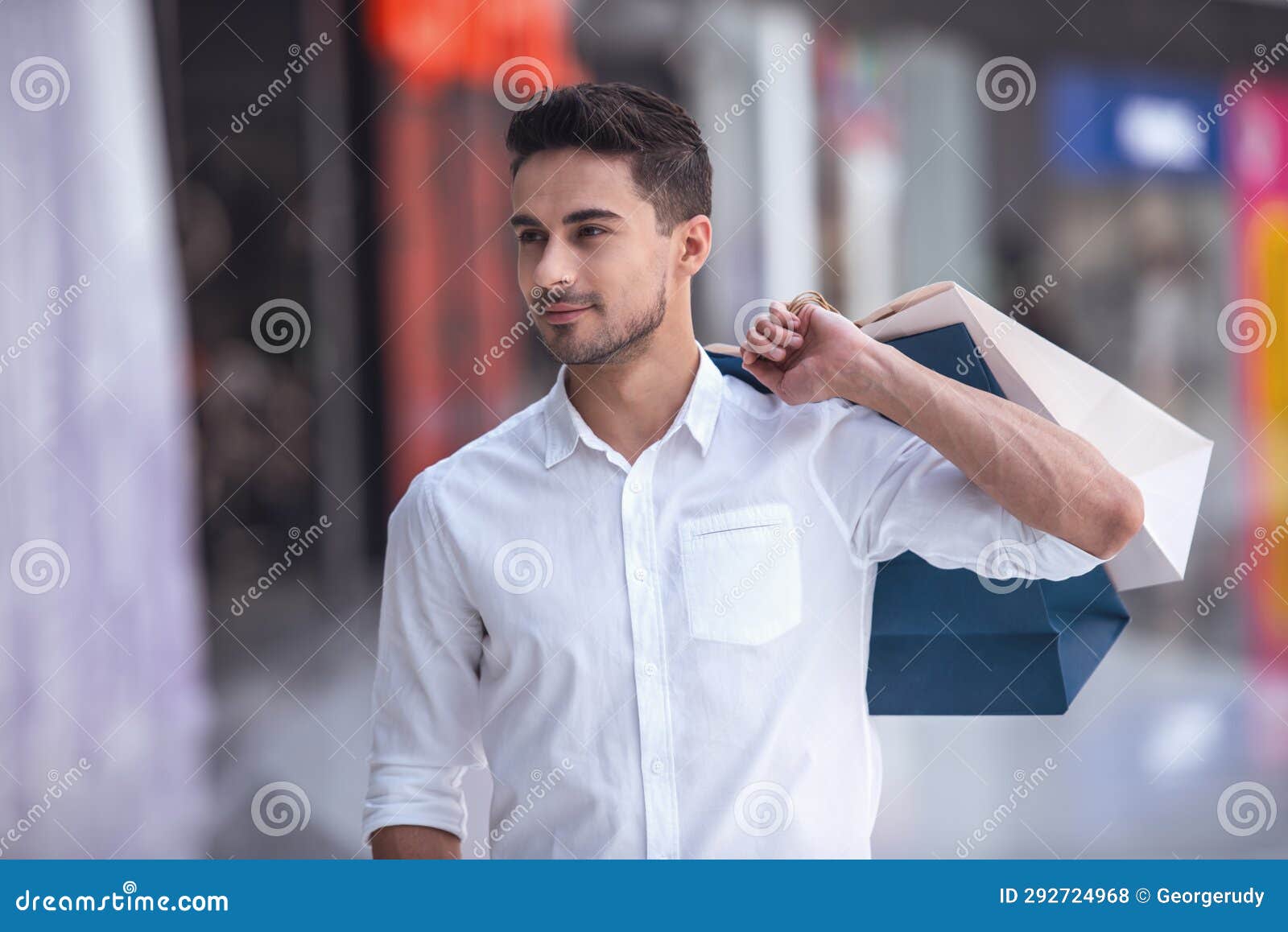 Man doing shopping stock photo. Image of lifestyle, look - 292724968