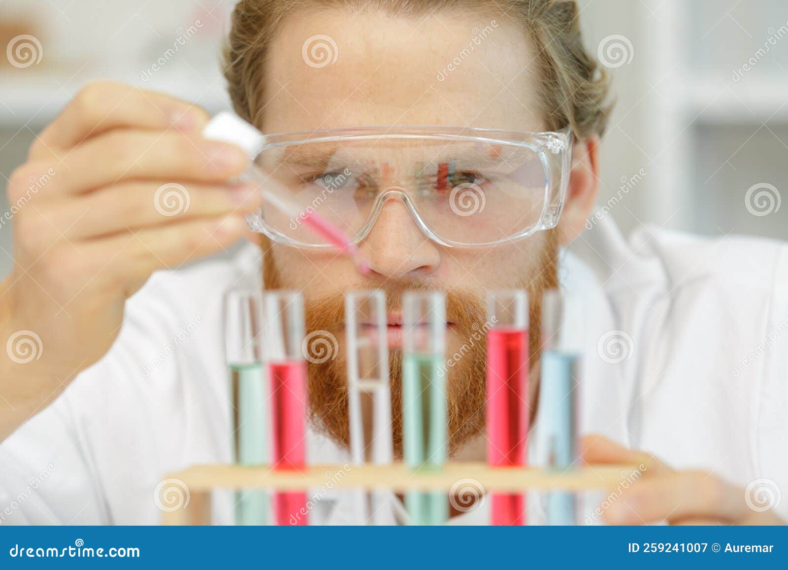 Man doing research in lab stock image. Image of equipment - 259241007