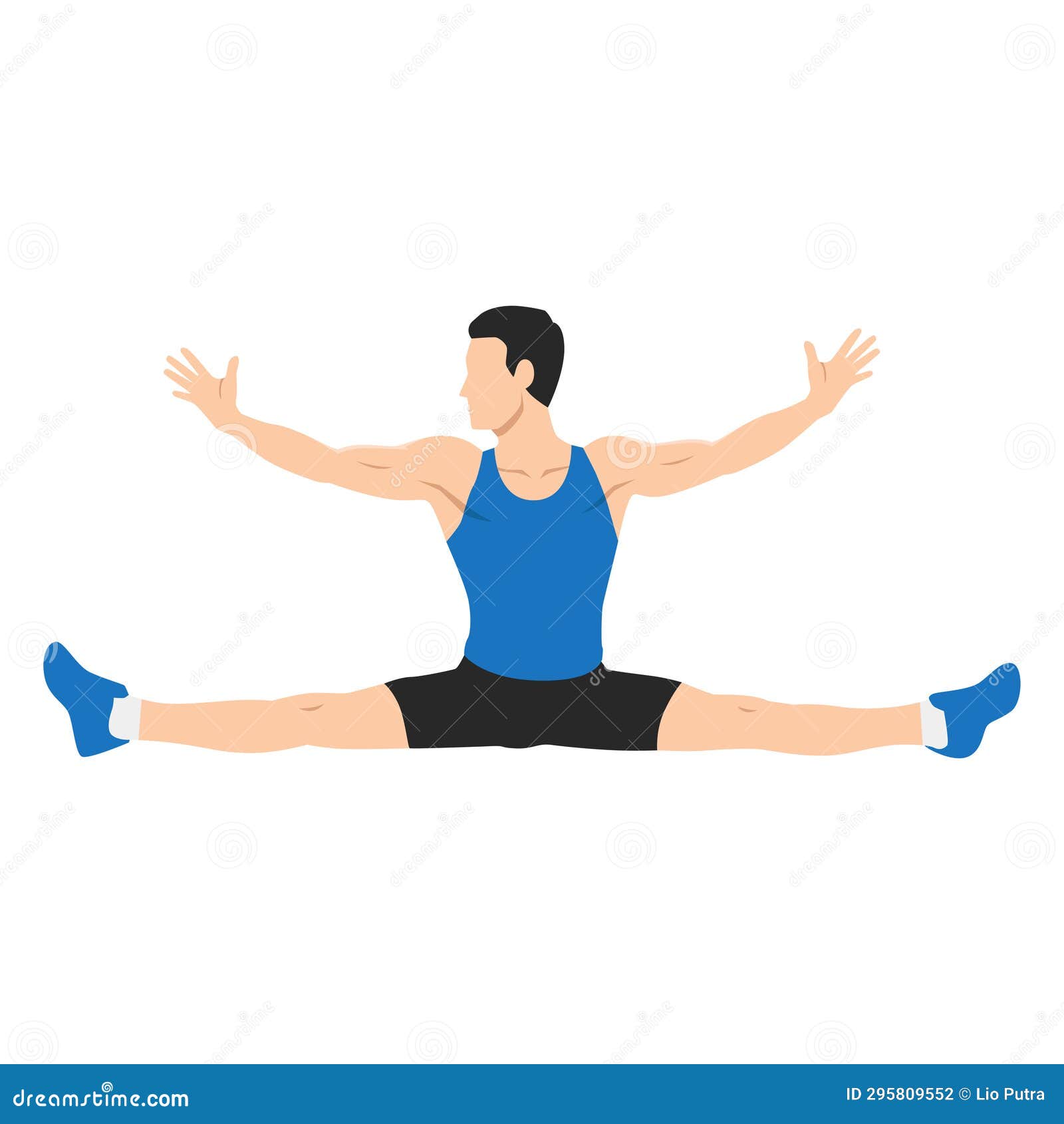 Man Doing The Splits Stock Image | CartoonDealer.com #105458683
