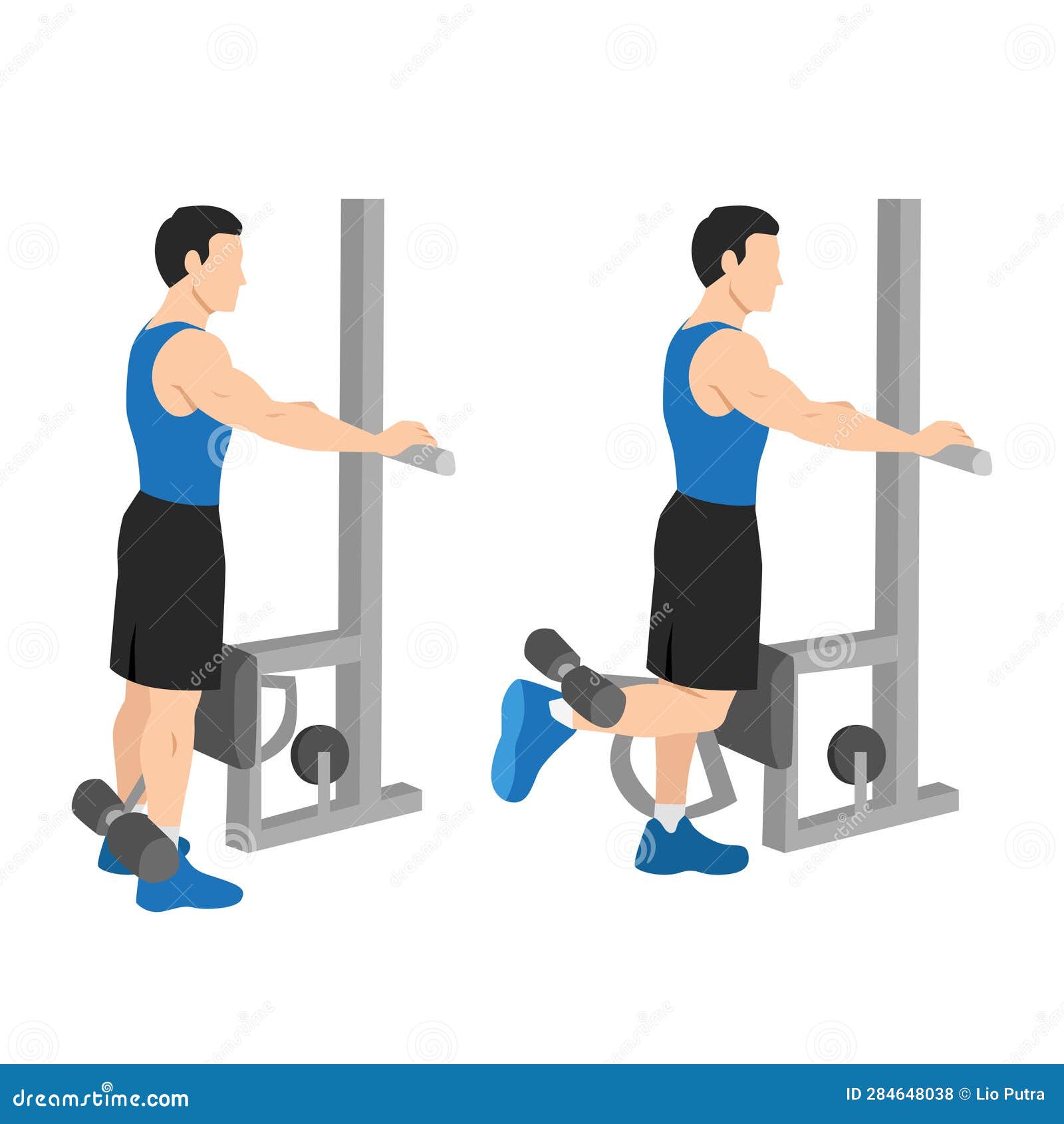 Hamstring Curls Stock Illustrations – 22 Hamstring Curls Stock ...