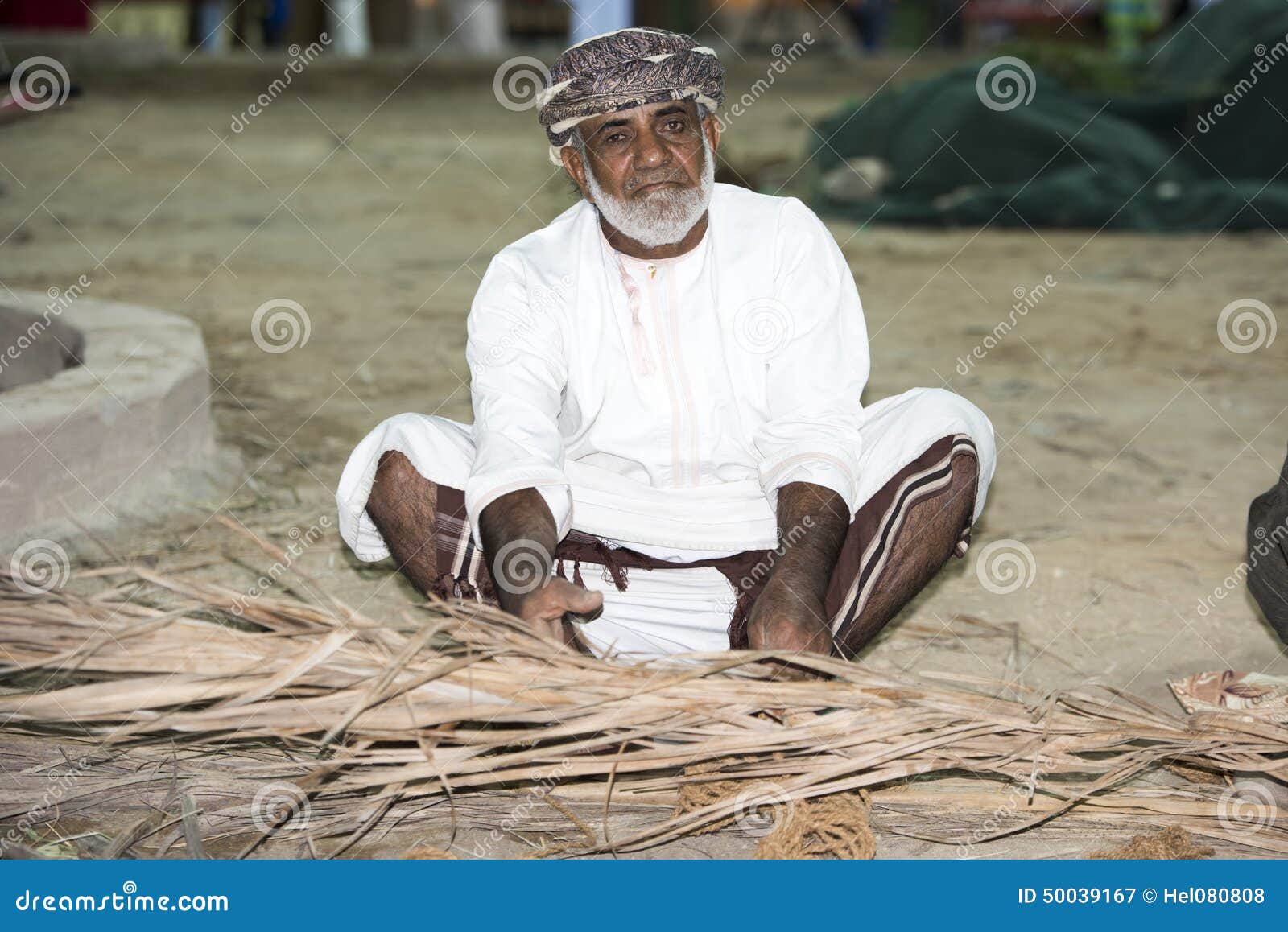 Man Doing Traditional Craftsmanship Oman Editorial Photography - Image ...