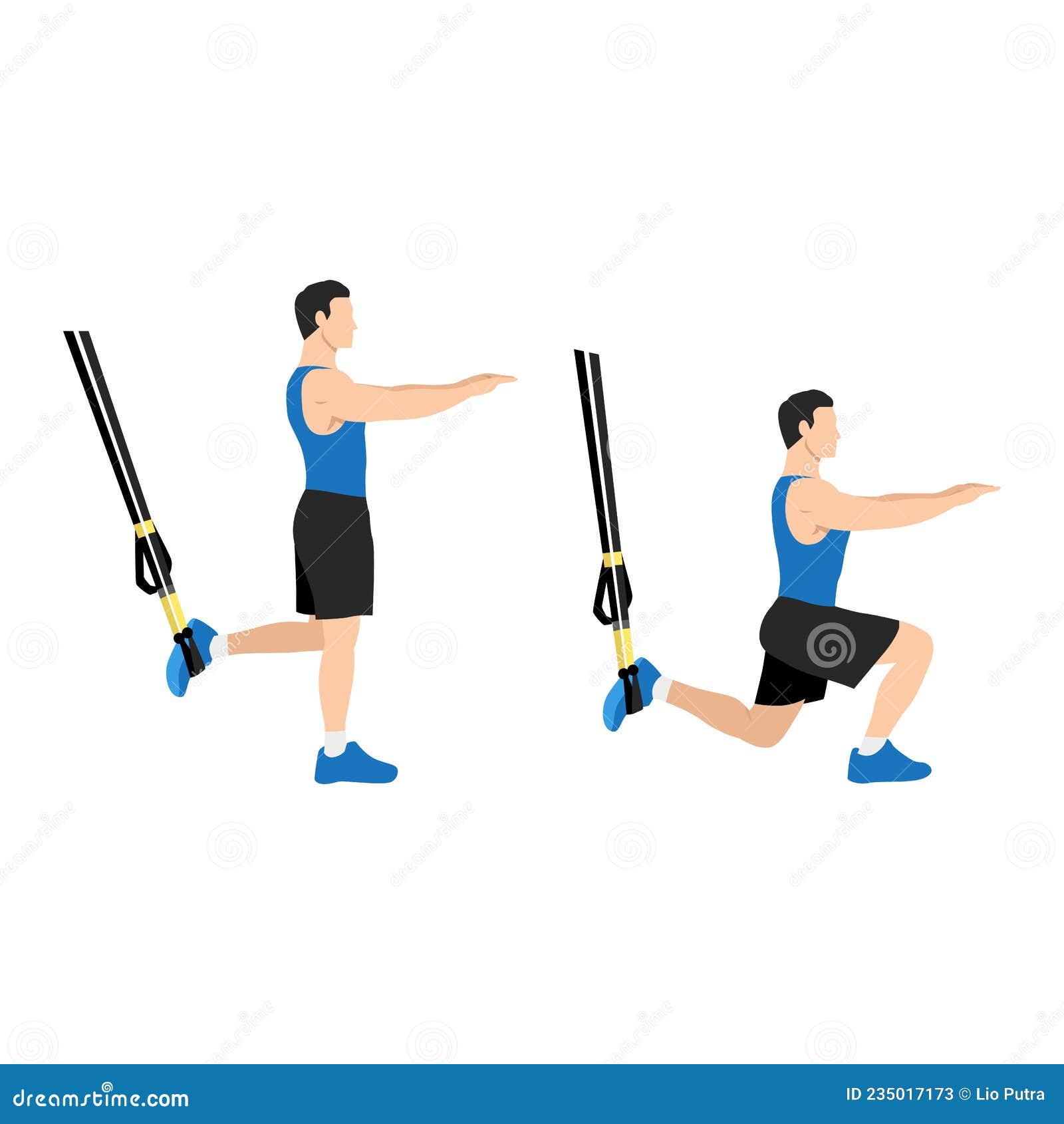 Lunges Exercise For Legs. Cartoon Vector | CartoonDealer.com #84207181 Lunges Exercise For Legs. Cartoon Vector | CartoonDealer.com #84207181