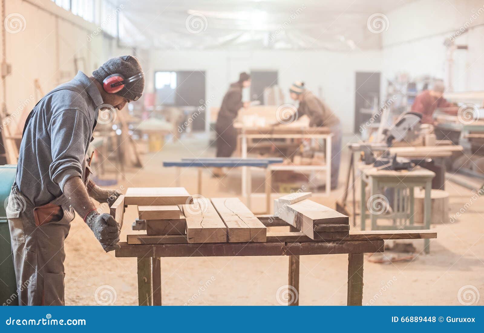 Man Doing Woodwork in Carpentry Stock Photo - Image of joinery ...
