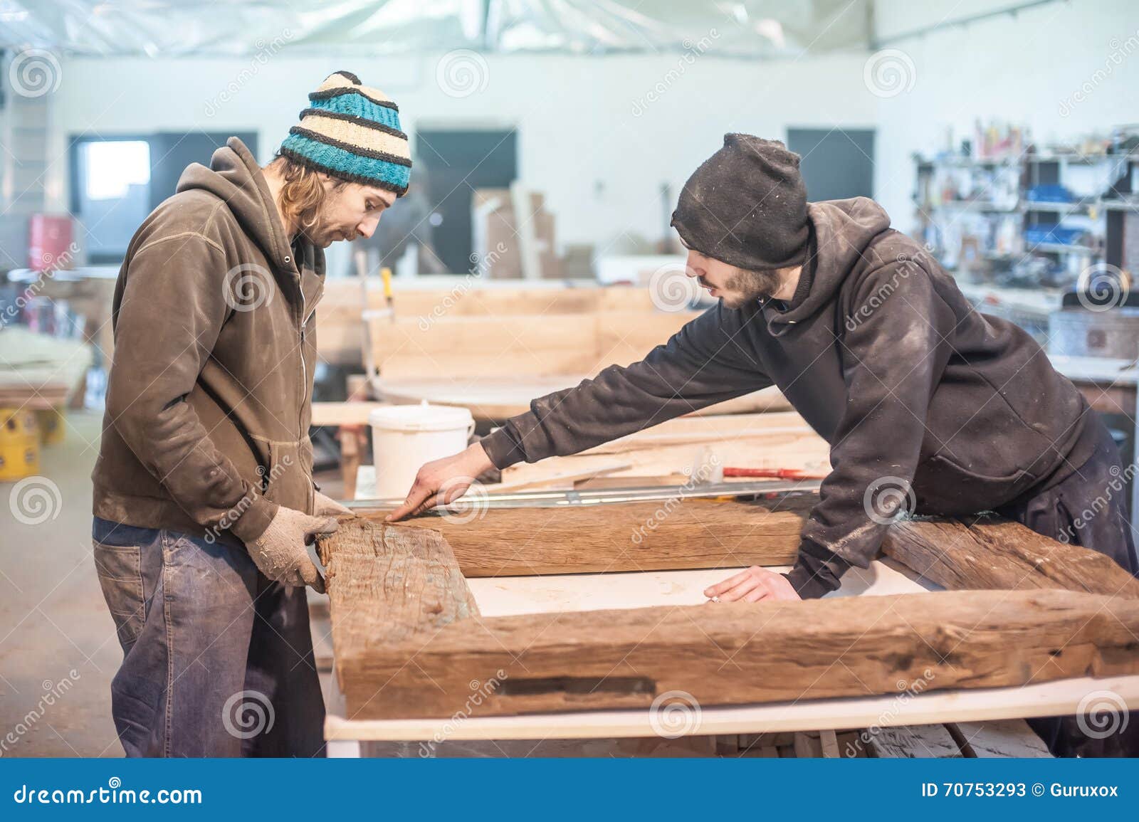 Man Doing Woodwork in Carpentry Stock Image - Image of craftsman ...