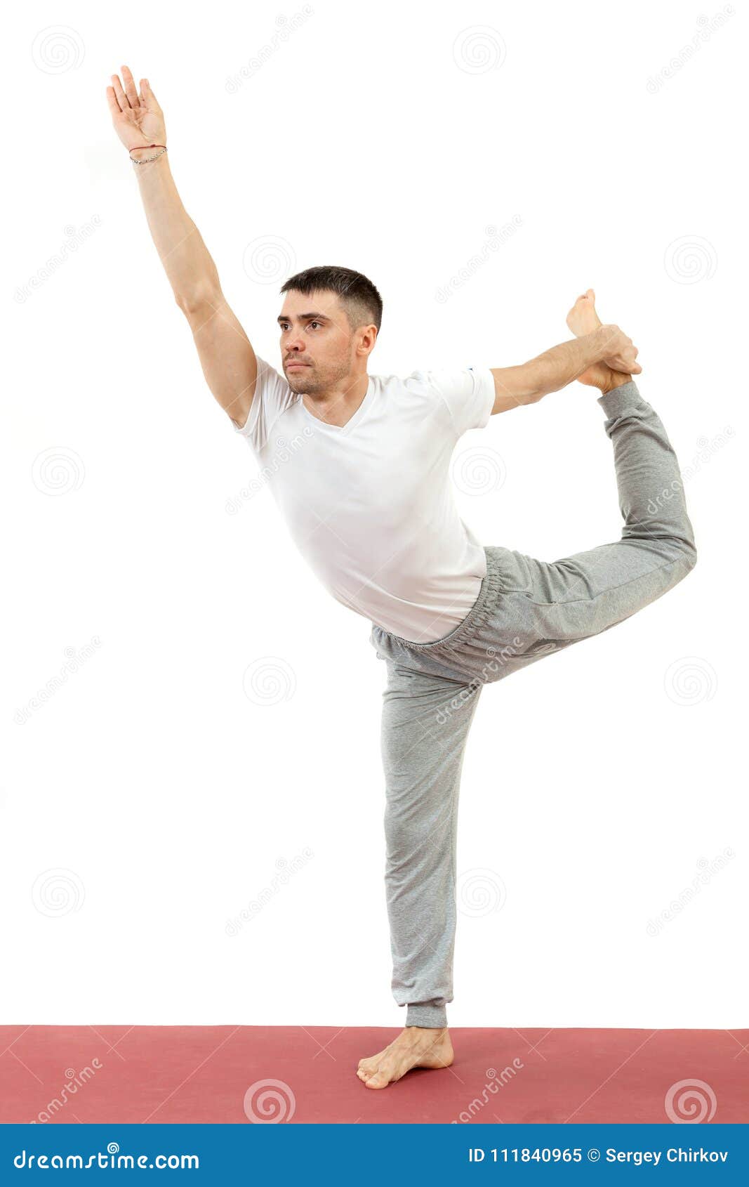 Man doing yoga stock image. Image of emotion, young - 111840965