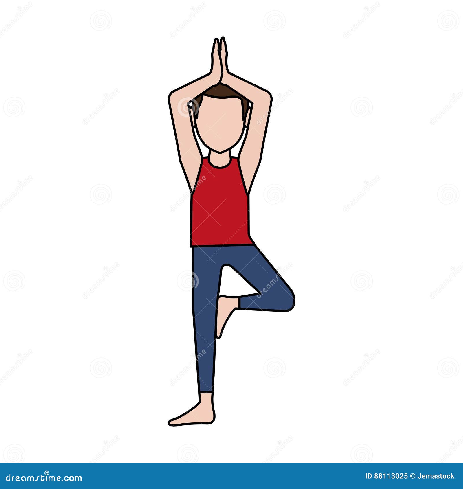 Man Doing Yoga Yogi Icon Image Stock Illustration - Illustration of ...