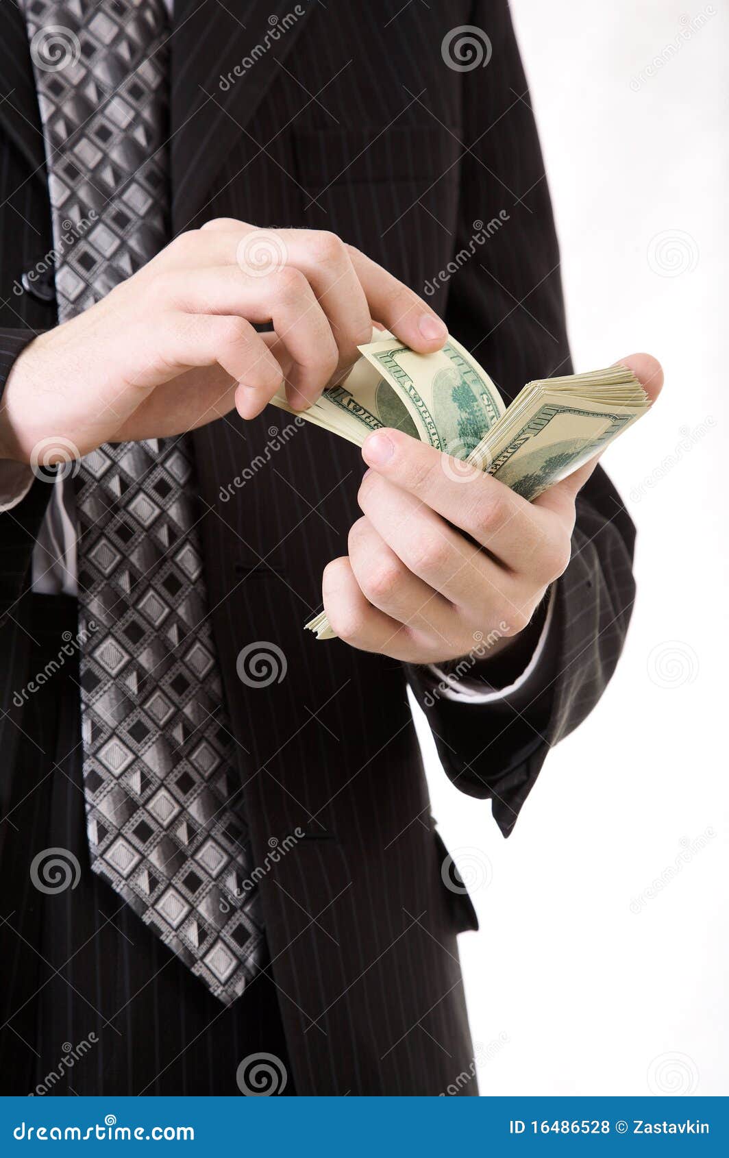 Man with dollars stock photo. Image of young, white, bucks - 16486528
