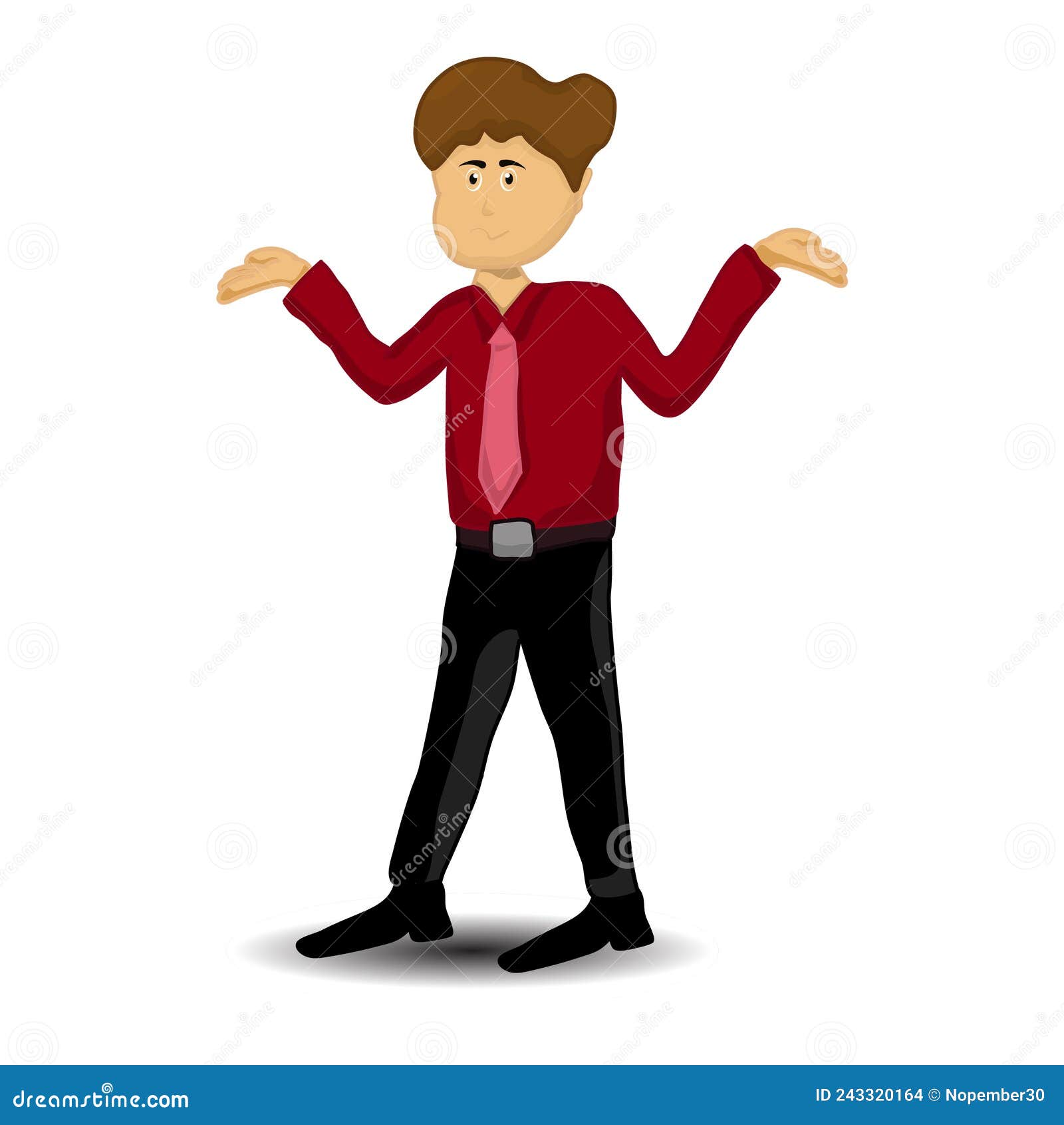 Dont Know Emoticon Vector Illustration | CartoonDealer.com #83806874