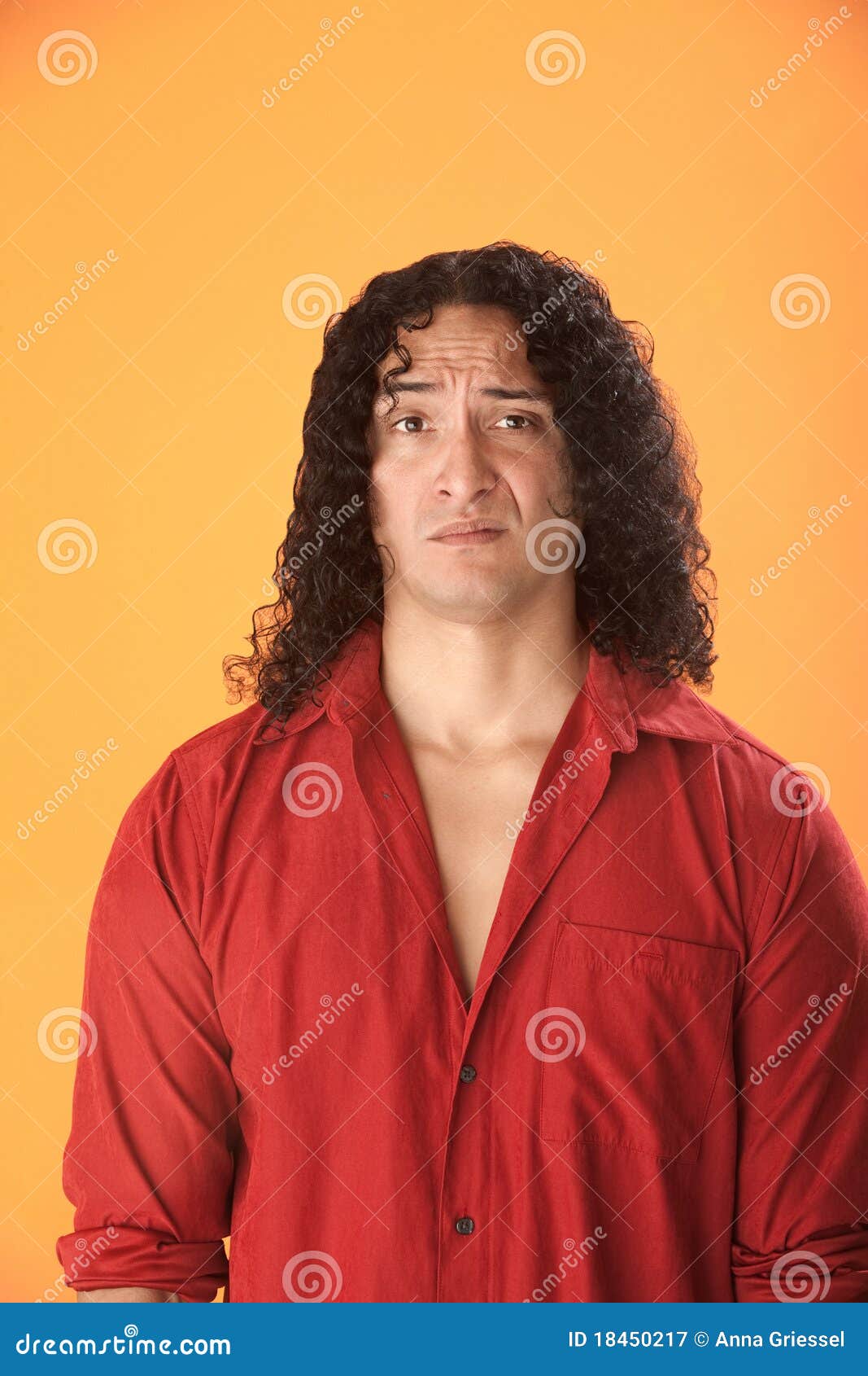 Man in Doubt stock image. Image of depressed, bored, goof - 18450217