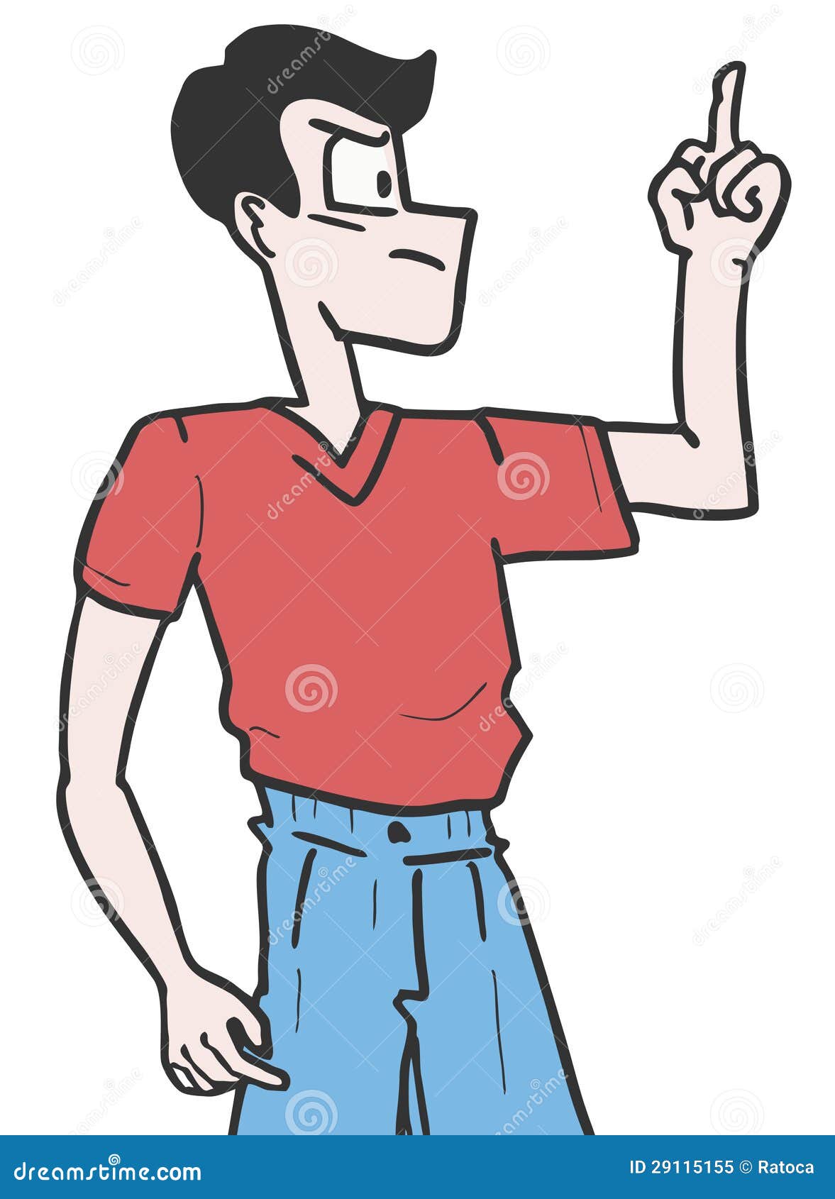 Man draw stock vector. Illustration of drawing, style - 29115155