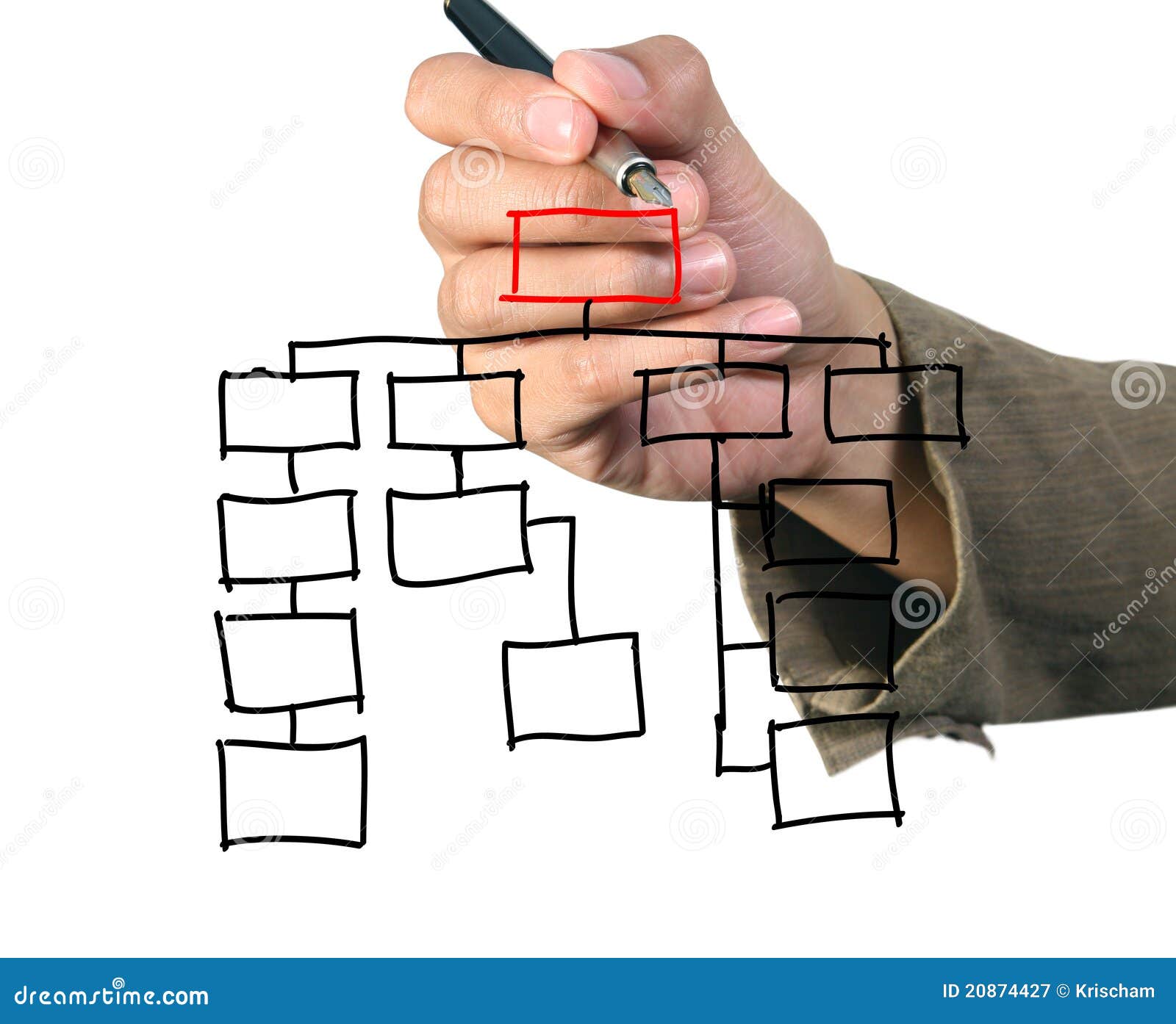 Drawing Organization Chart Stock Photography | CartoonDealer.com #9804962