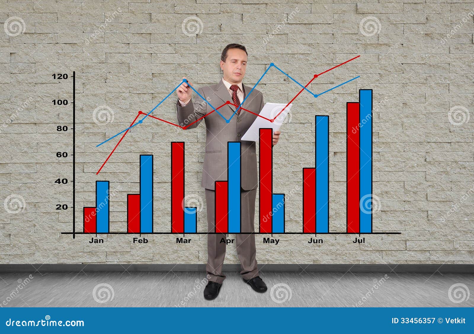 Man drawing chart stock image. Image of graphic, people - 33456357