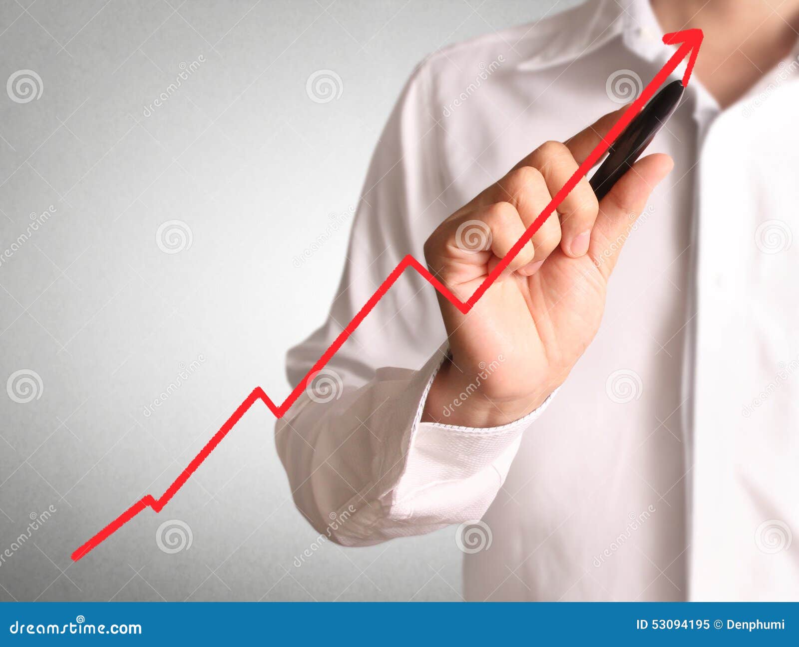 Man drawing a chart show stock image. Image of blank - 53094195