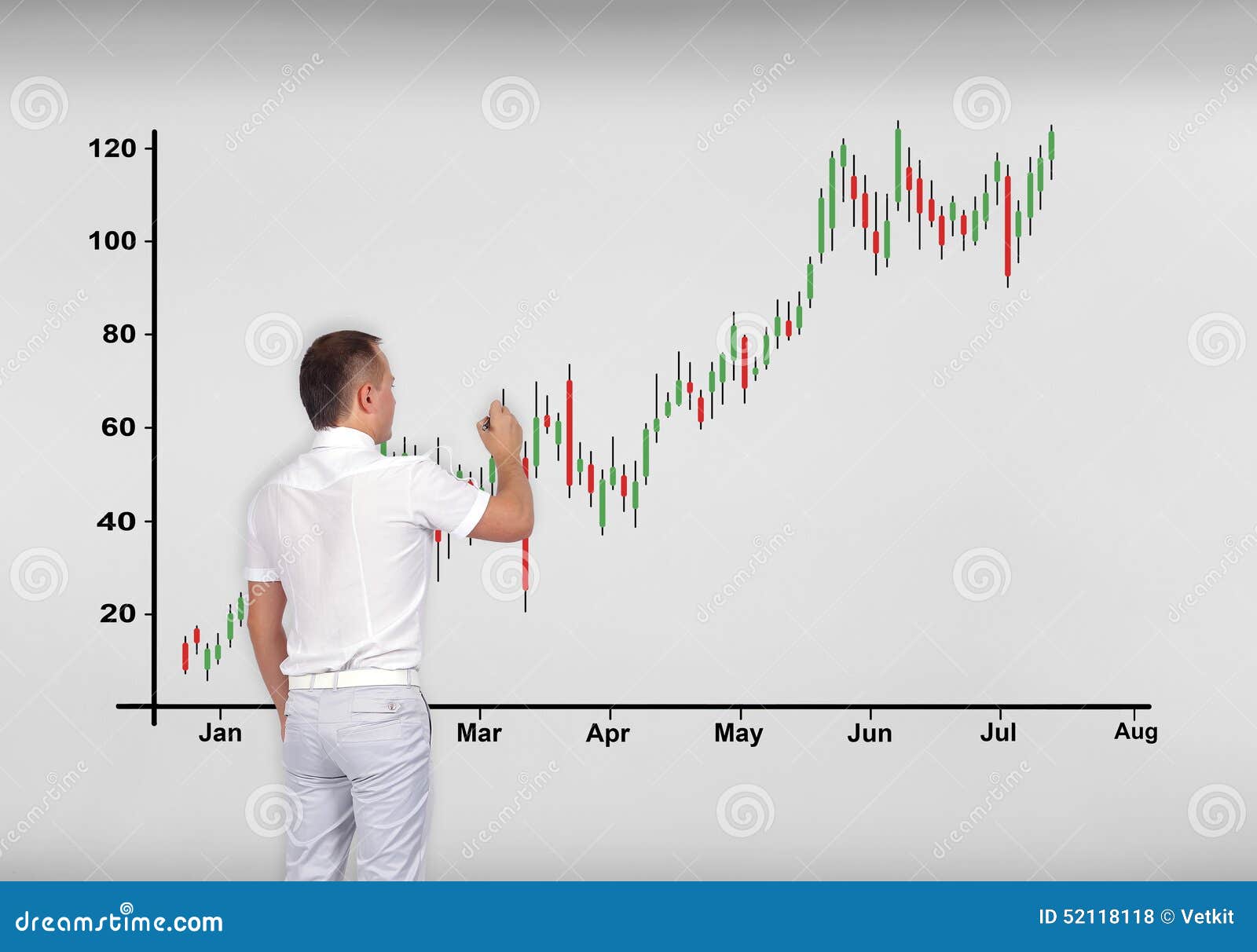 Man drawing forex chart stock photo. Image of chart, people - 52118118