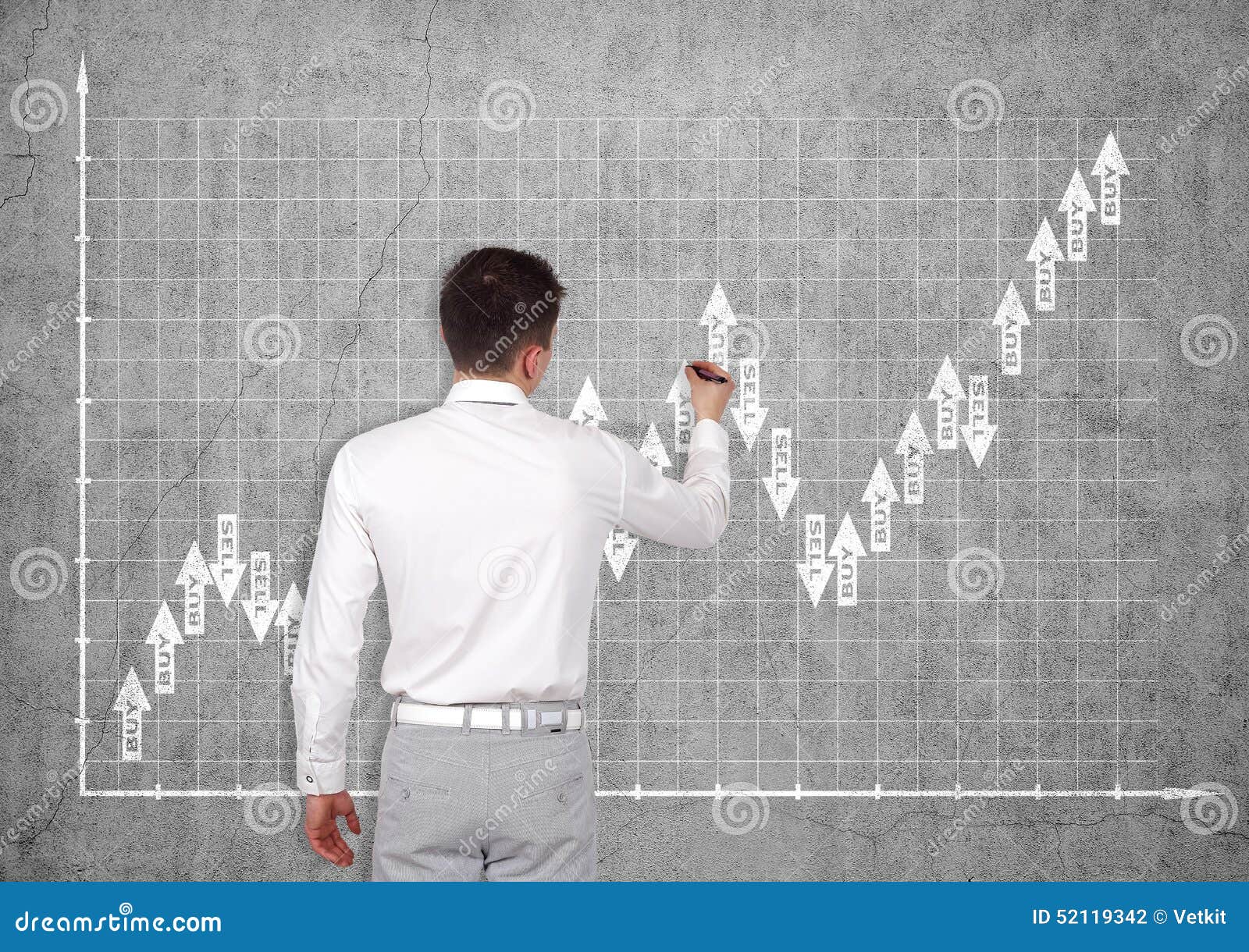Man drawing forex chart stock photo. Image of consulting - 52119342
