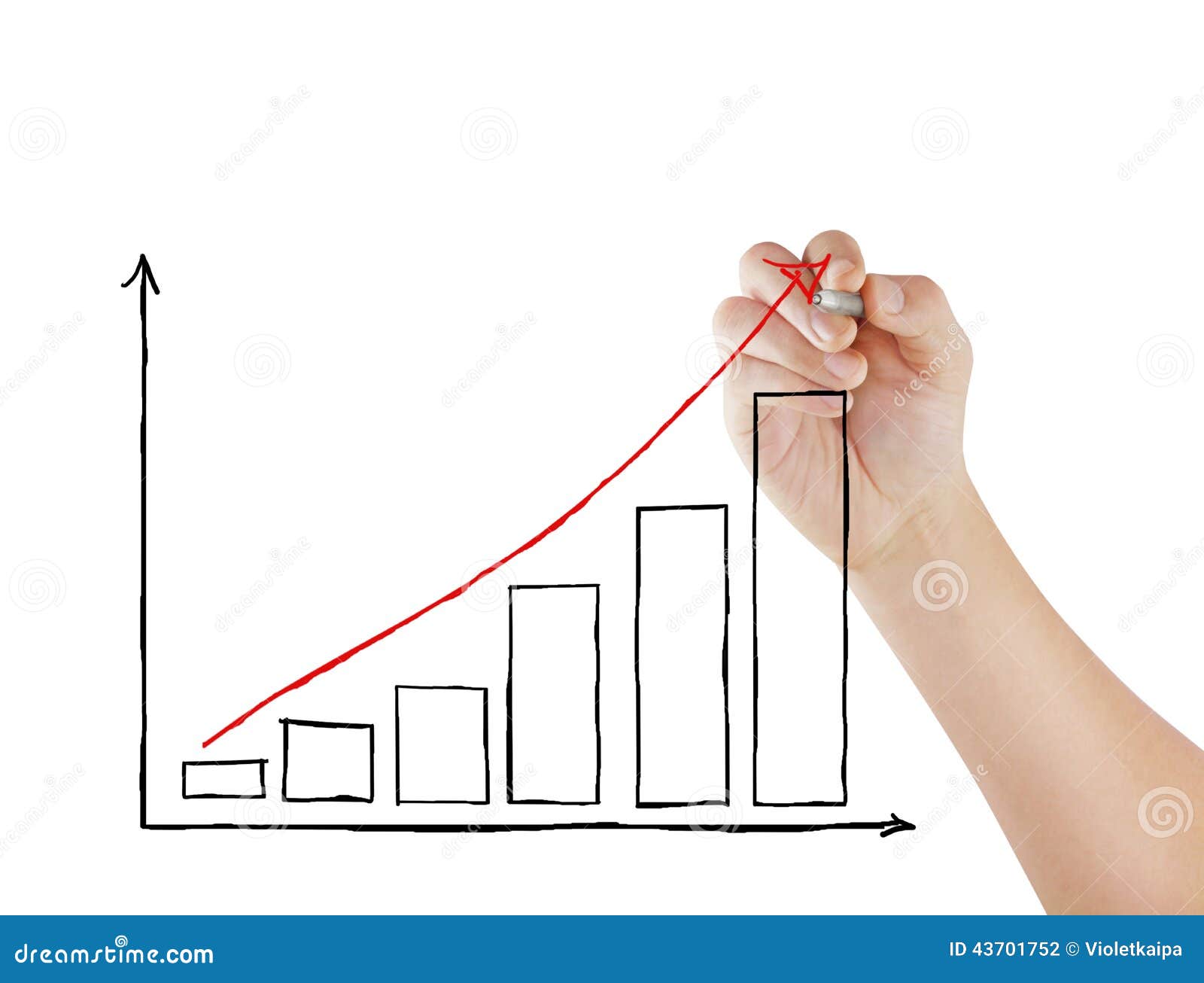 Man drawing a graph stock photo. Image of positivity - 43701752