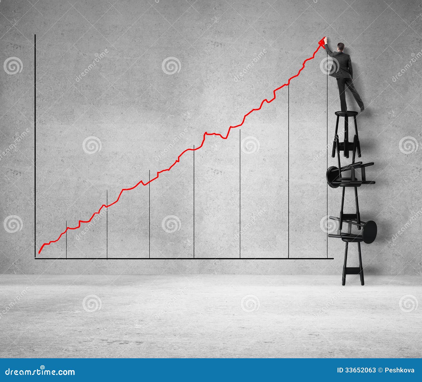 Drawing Of Graph On Blackboard. Royalty-Free Stock Image ...