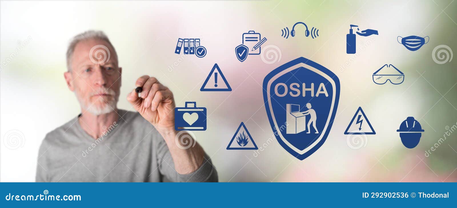 Osha Concept, Occupational And Safety Health , Administration ...
