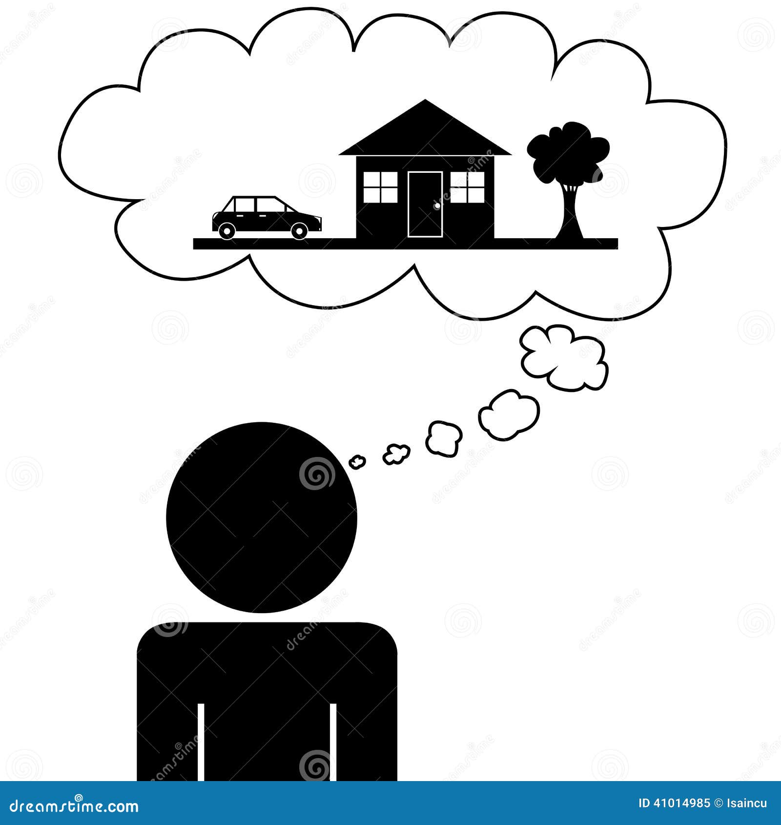 Man Dreaming Clipart