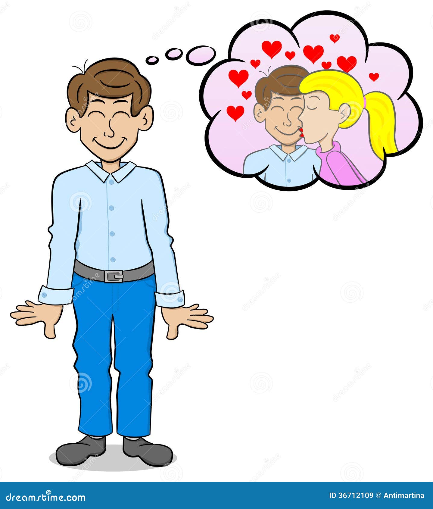 Person Dreaming Cartoon