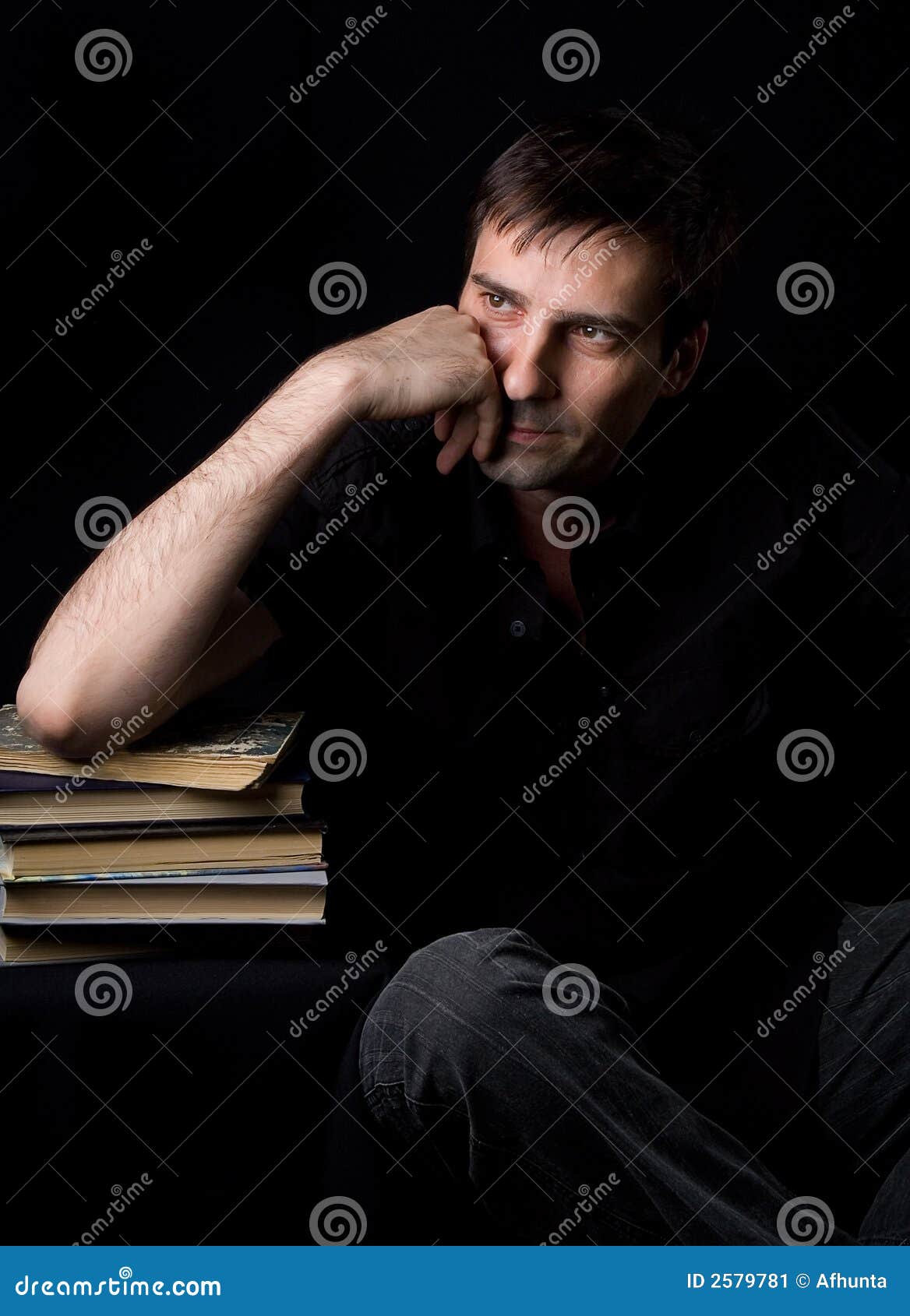The man dreams stock image. Image of leisure, occupation - 2579781