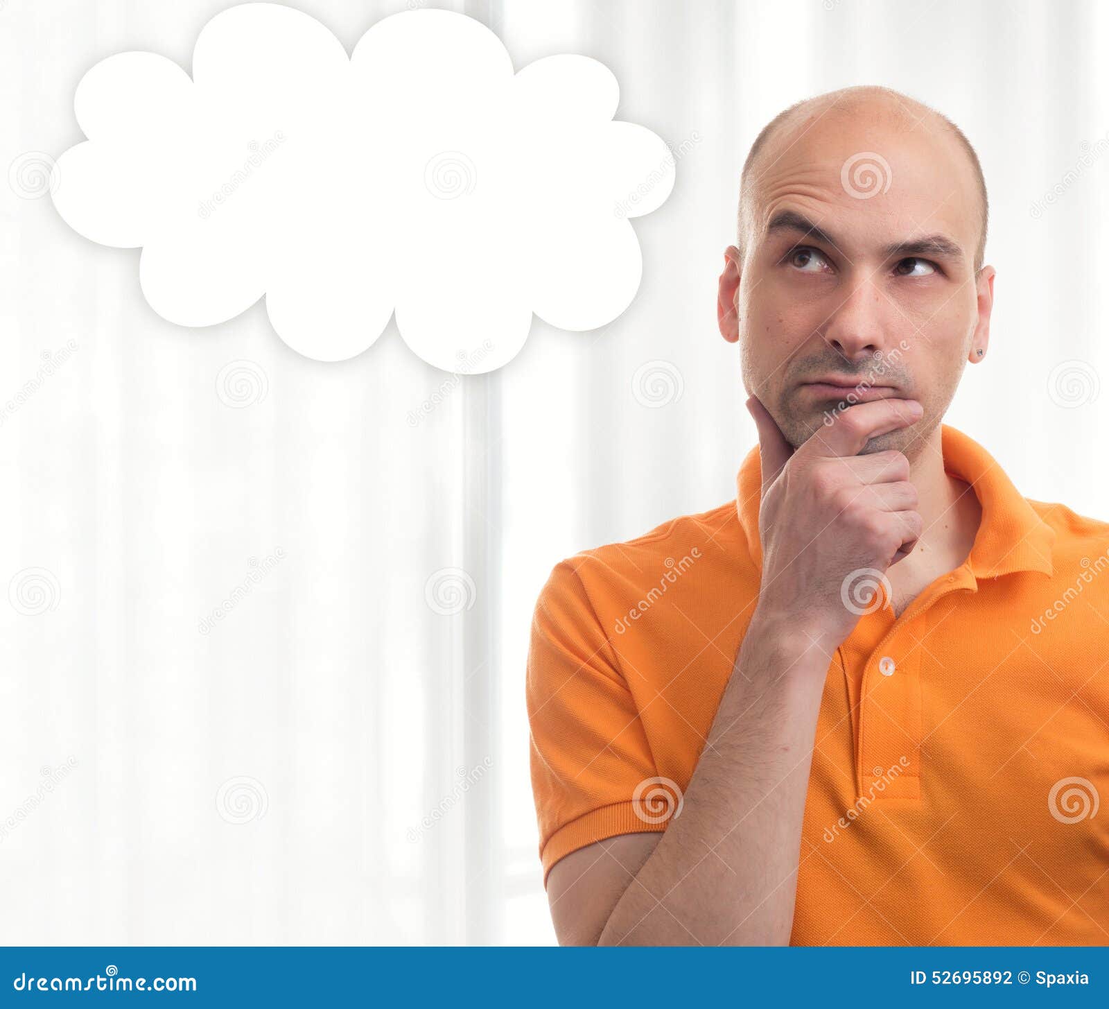 Man dreams about something stock photo. Image of orange - 52695892