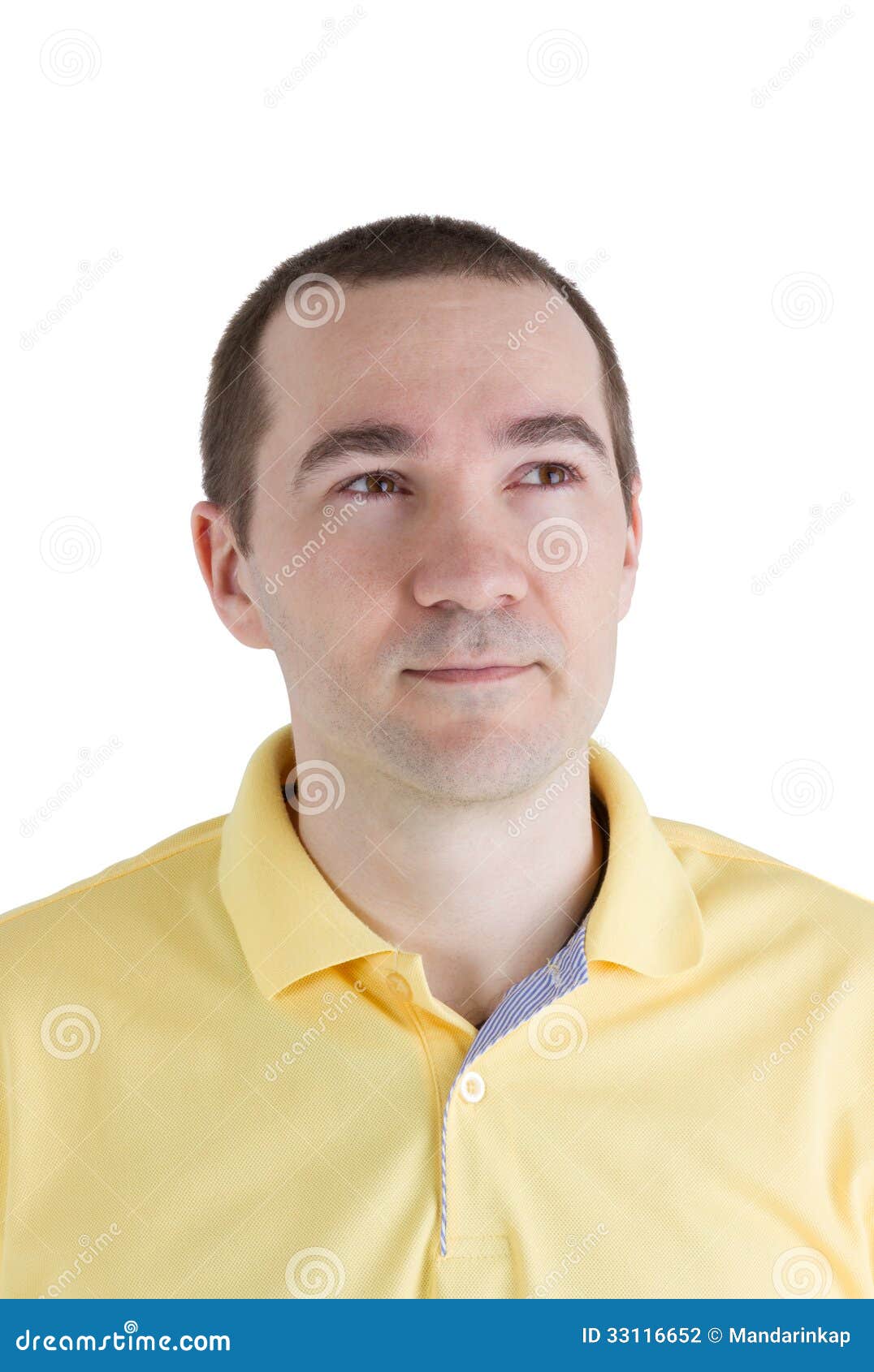 Man with a Dreamy Expression on His Face Stock Photo - Image of looking ...