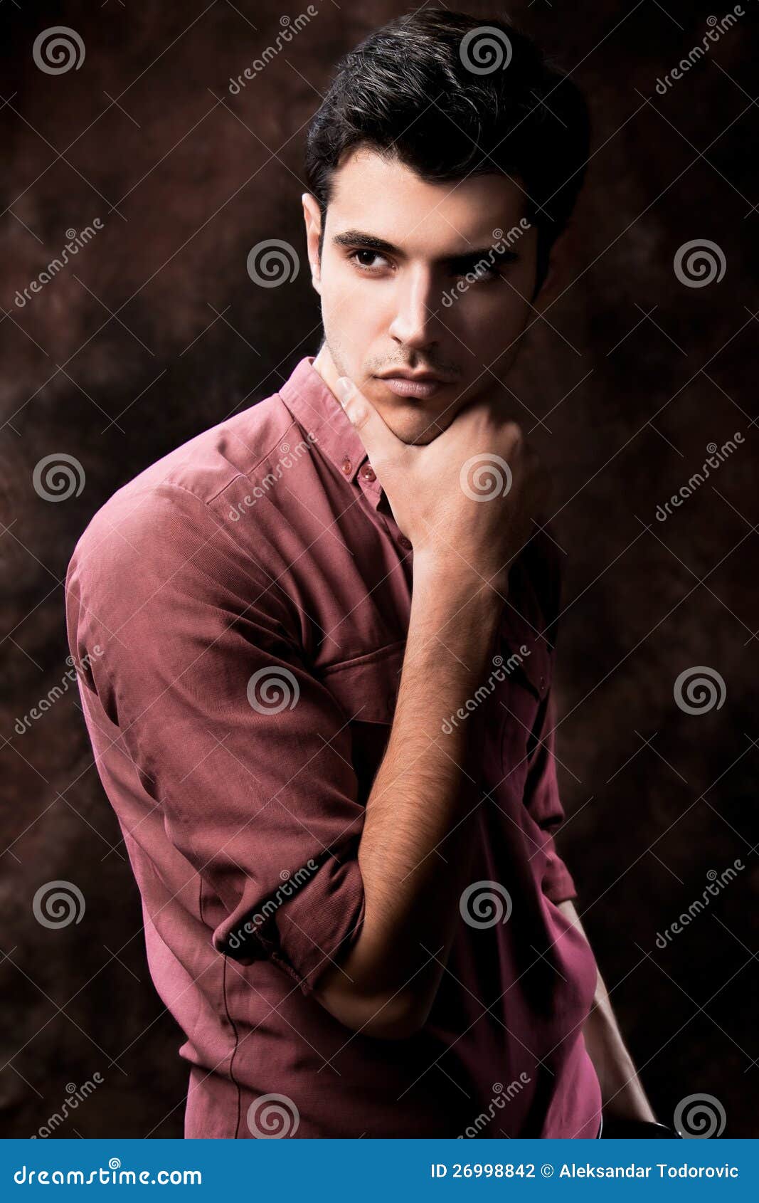 Man Dressed in Contemporary Cloth Stock Photo - Image of rough, male ...