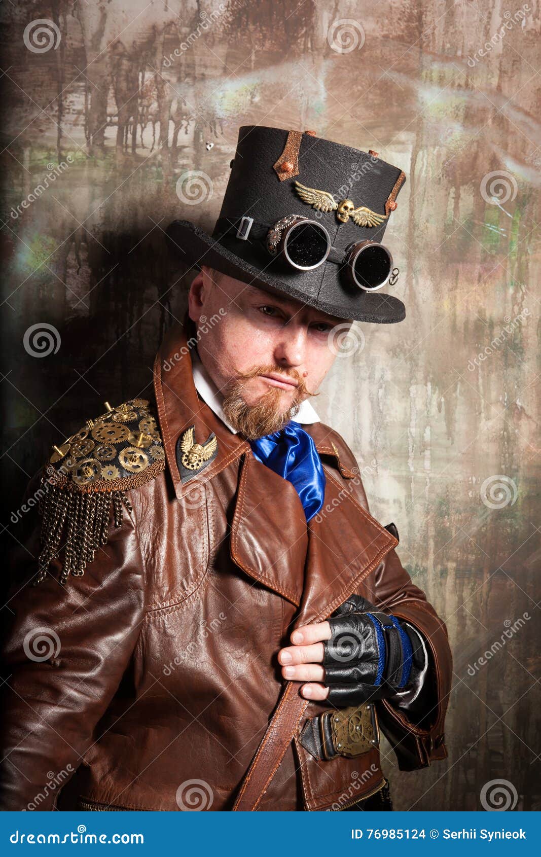 A Man Dressed in the Style of Steampunk Stock Photo - Image of fantasy ...