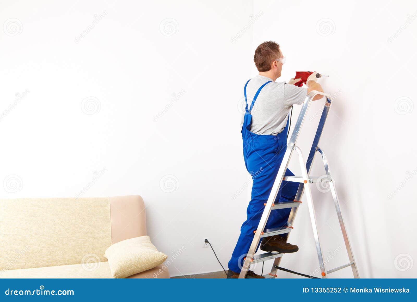 8,993 Man Working Ladder Stock Photos - Free & Royalty-Free Stock ...