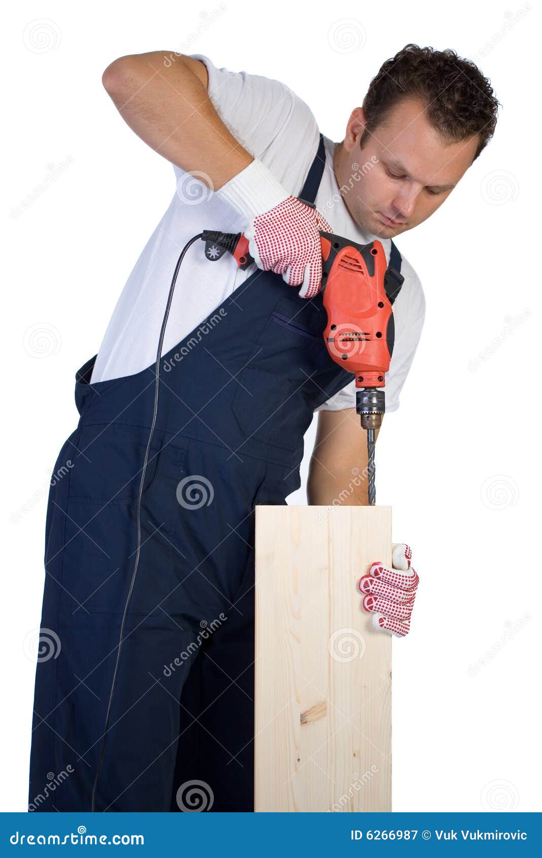 Man drilling stock image. Image of electric, adult, skill - 6266987