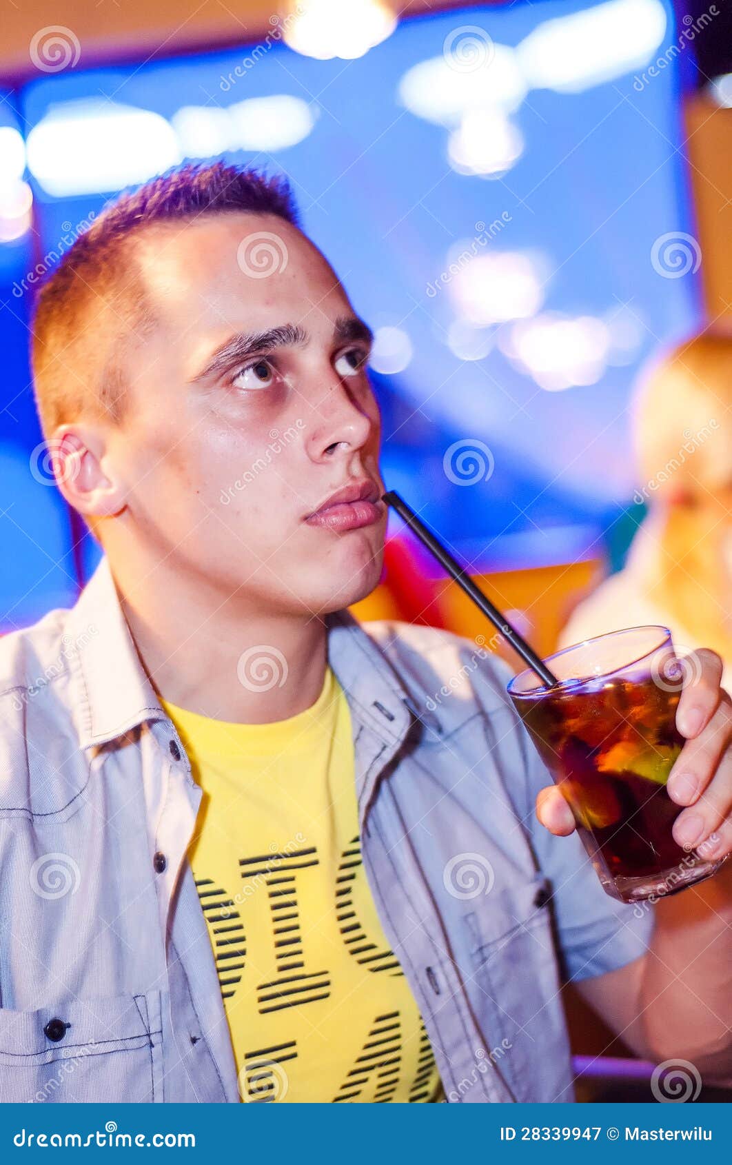 Man with drink stock image. Image of drink, lifestyle - 28339947
