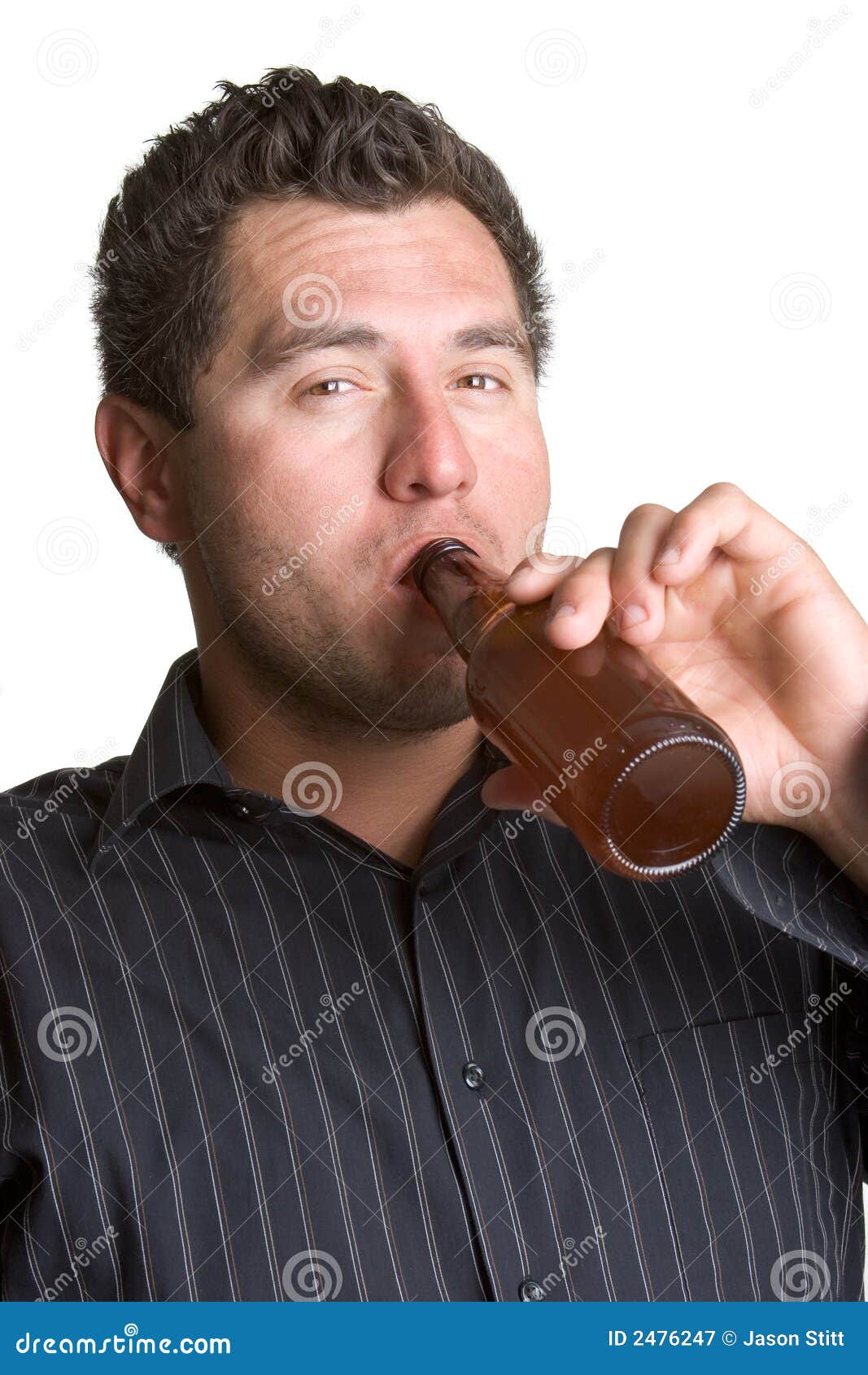 Man Drinking stock image. Image of drink, young, thristy - 2476247