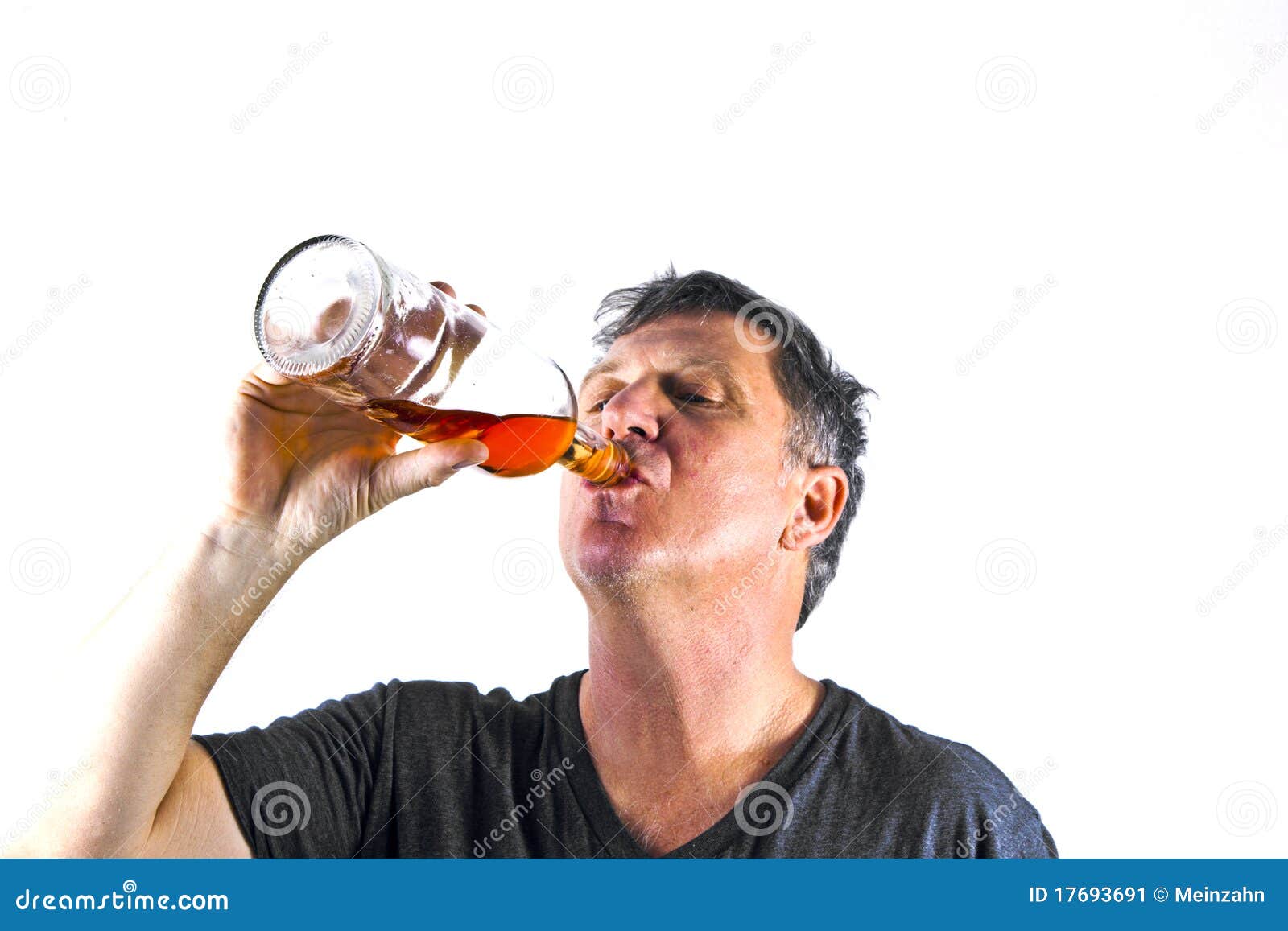 Man Drinking Alcohol Stock Image - Image: 17693691