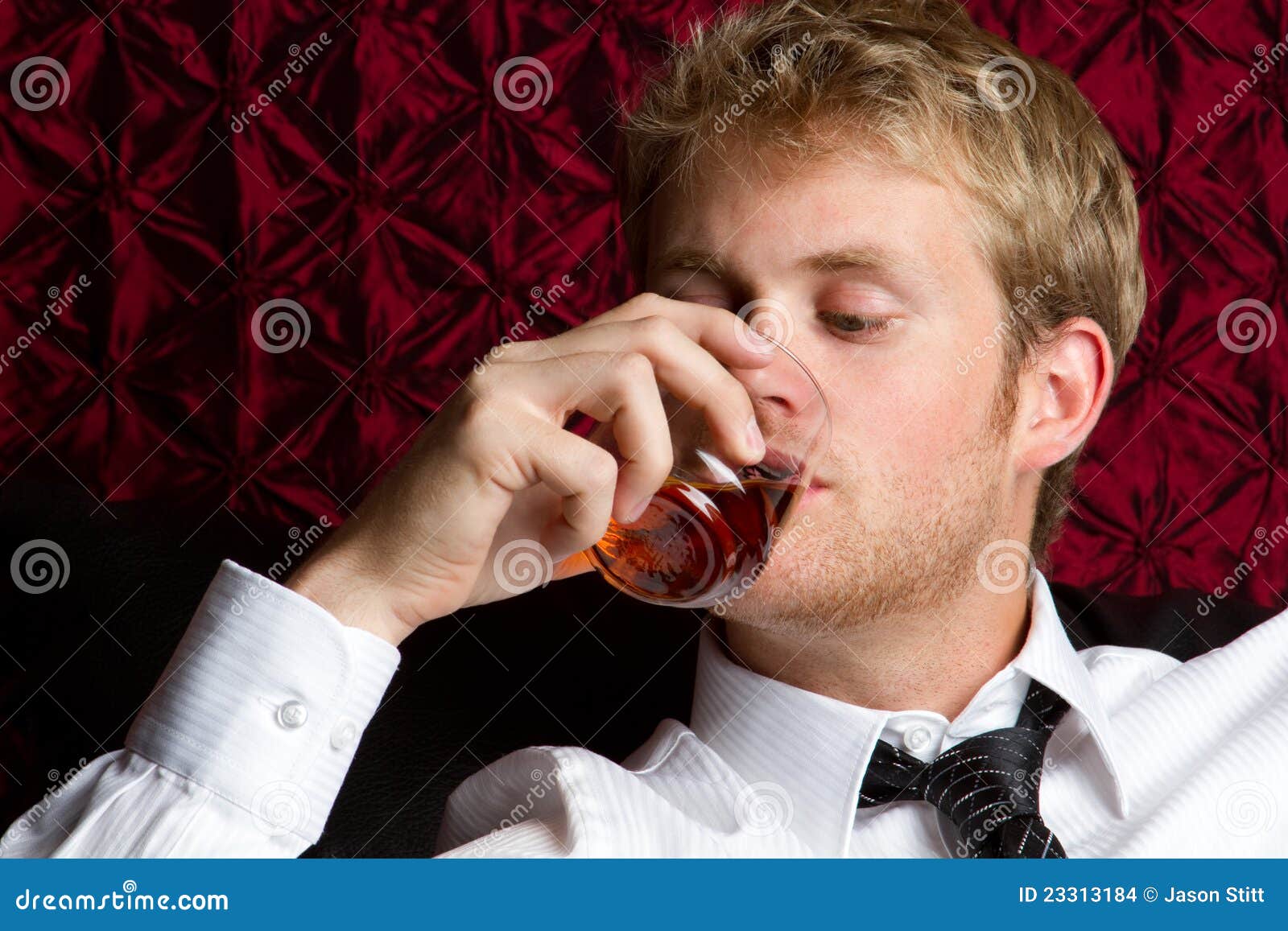 Man Drinking Alcohol stock photo. Image of drink, drinking - 23313184