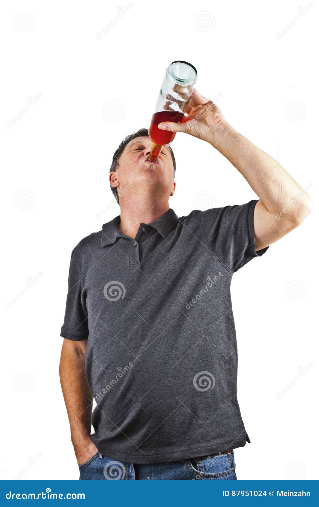 Man drinking alcohol stock photo. Image of casual, handsome - 87951024