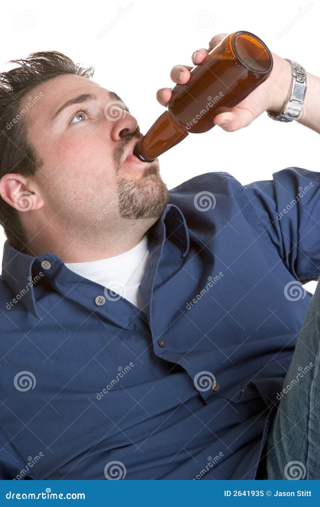 Man Drinking Beer Royalty Free Stock Photo - Image: 2641935