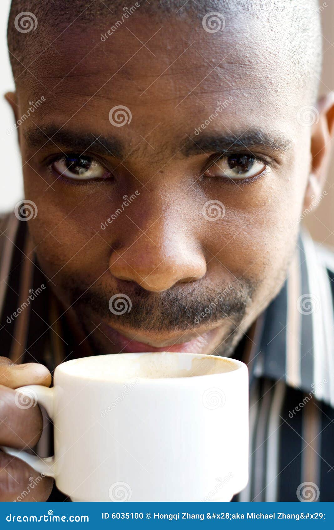 Man drinking coffee stock photo. Image of formal, eyes - 6035100
