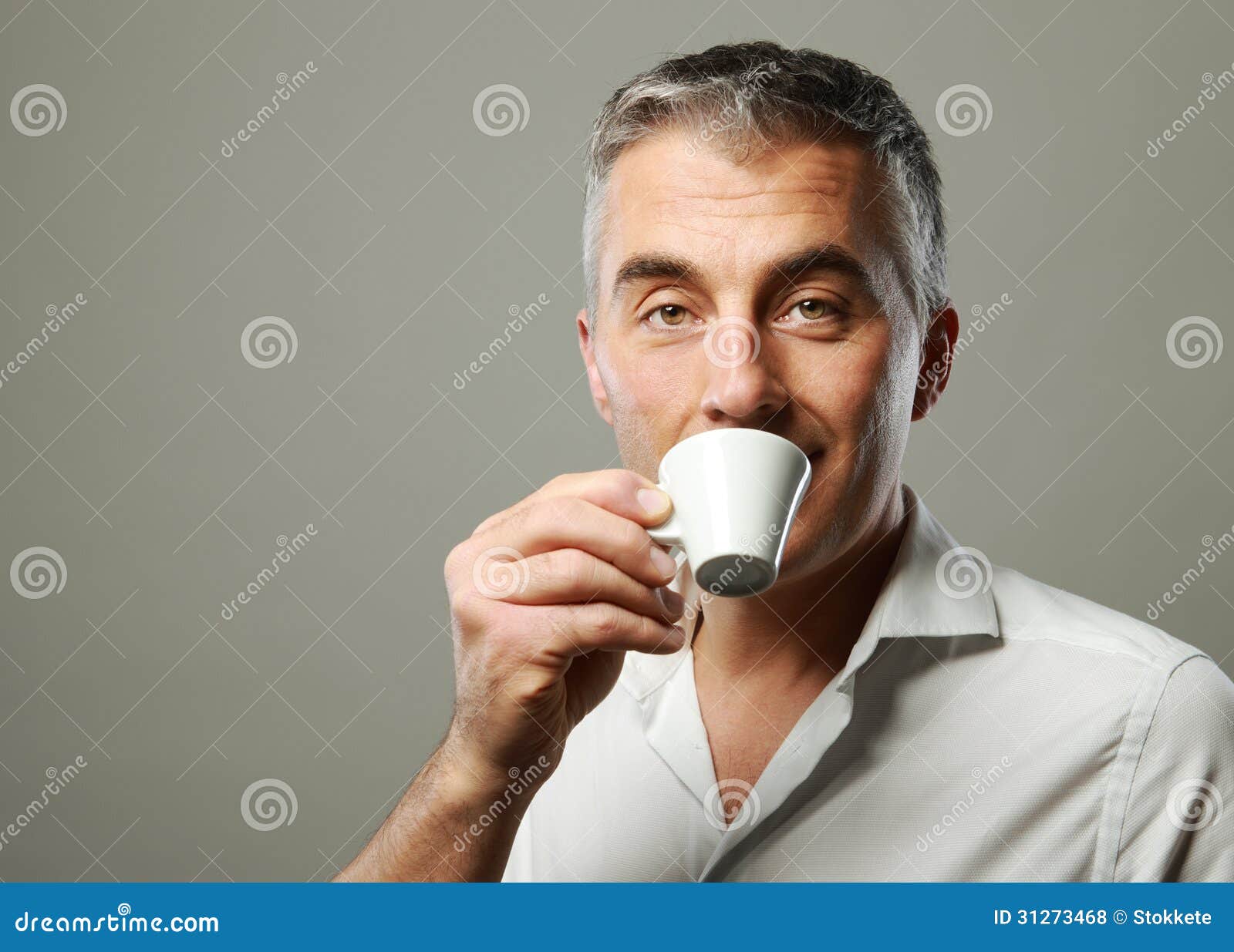 Man drinking a coffee stock photo. Image of people, healthy - 31273468