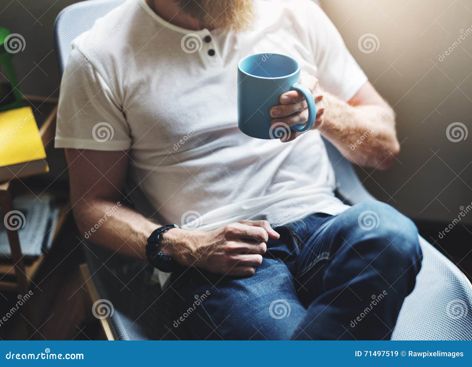 Man Drinking Coffee Relax Lifestyle Concept Stock Image - Image of ...
