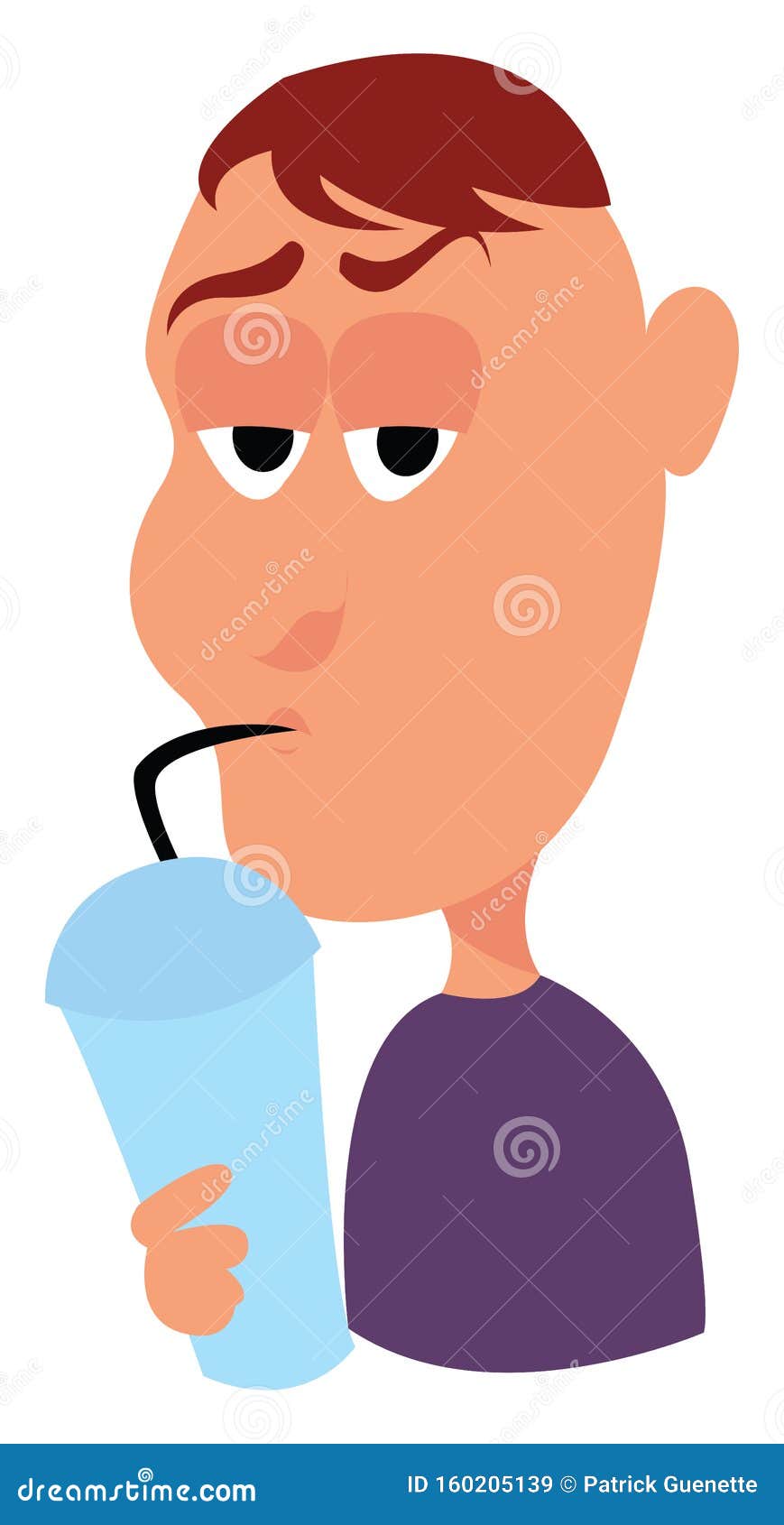 Man Drinking, Illustration, Vector Stock Vector - Illustration of ...