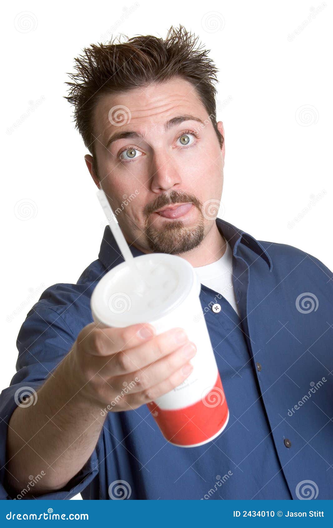 Man Drinking Soda stock photo. Image of people, teenager - 2434010