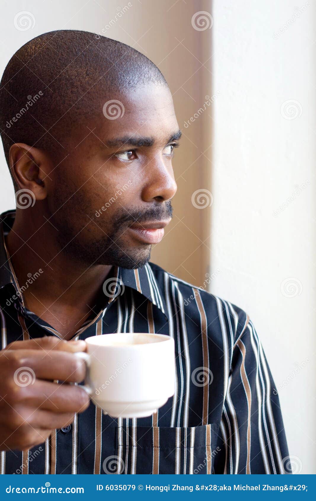 Man Drinking Green Tea