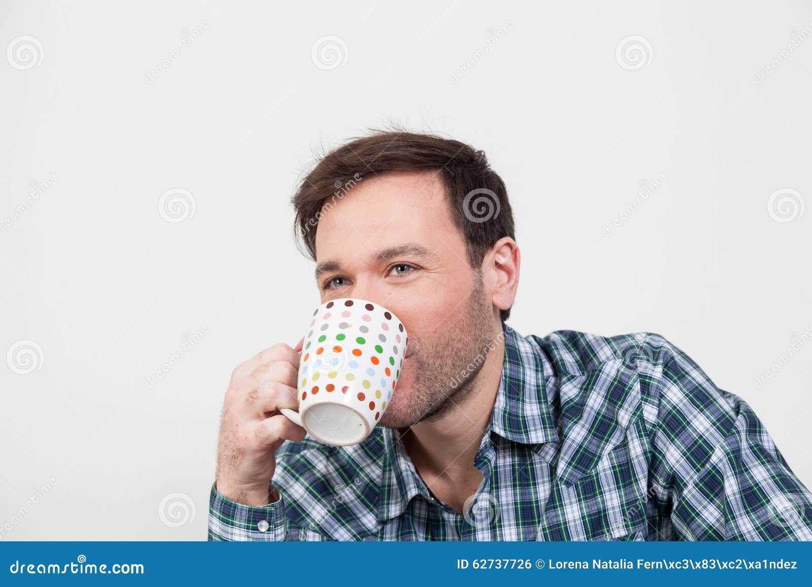 Man drinking a tea stock photo. Image of drink, leisure - 62737726