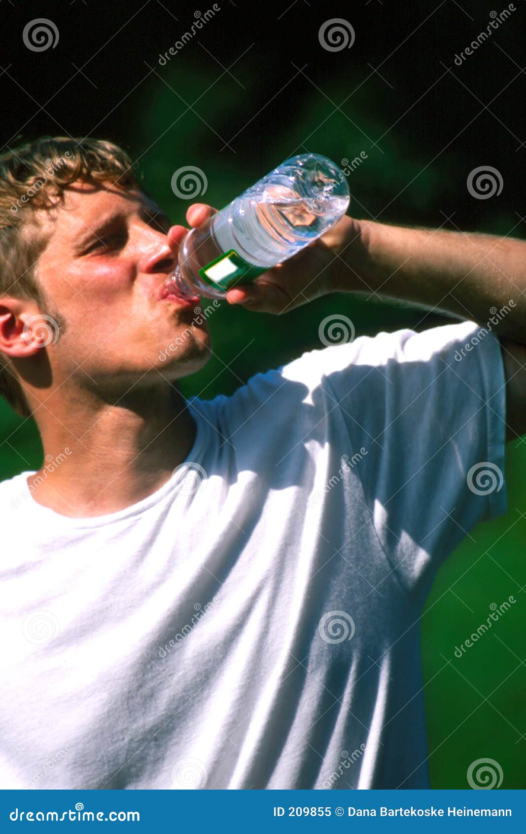 Man Drinking Water stock image. Image of outside, auqa - 209855