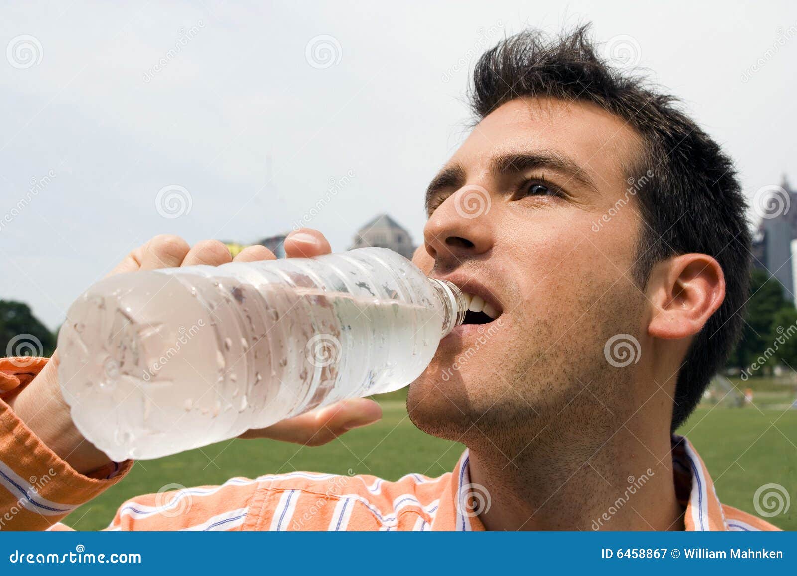 Man drinking Water stock image. Image of thirsty, health - 6458867
