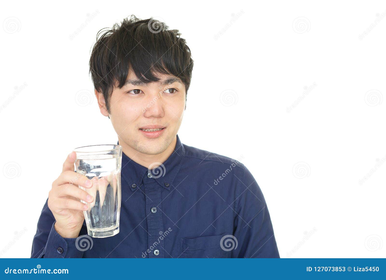 Man drinking water stock image. Image of liveliness - 127073853