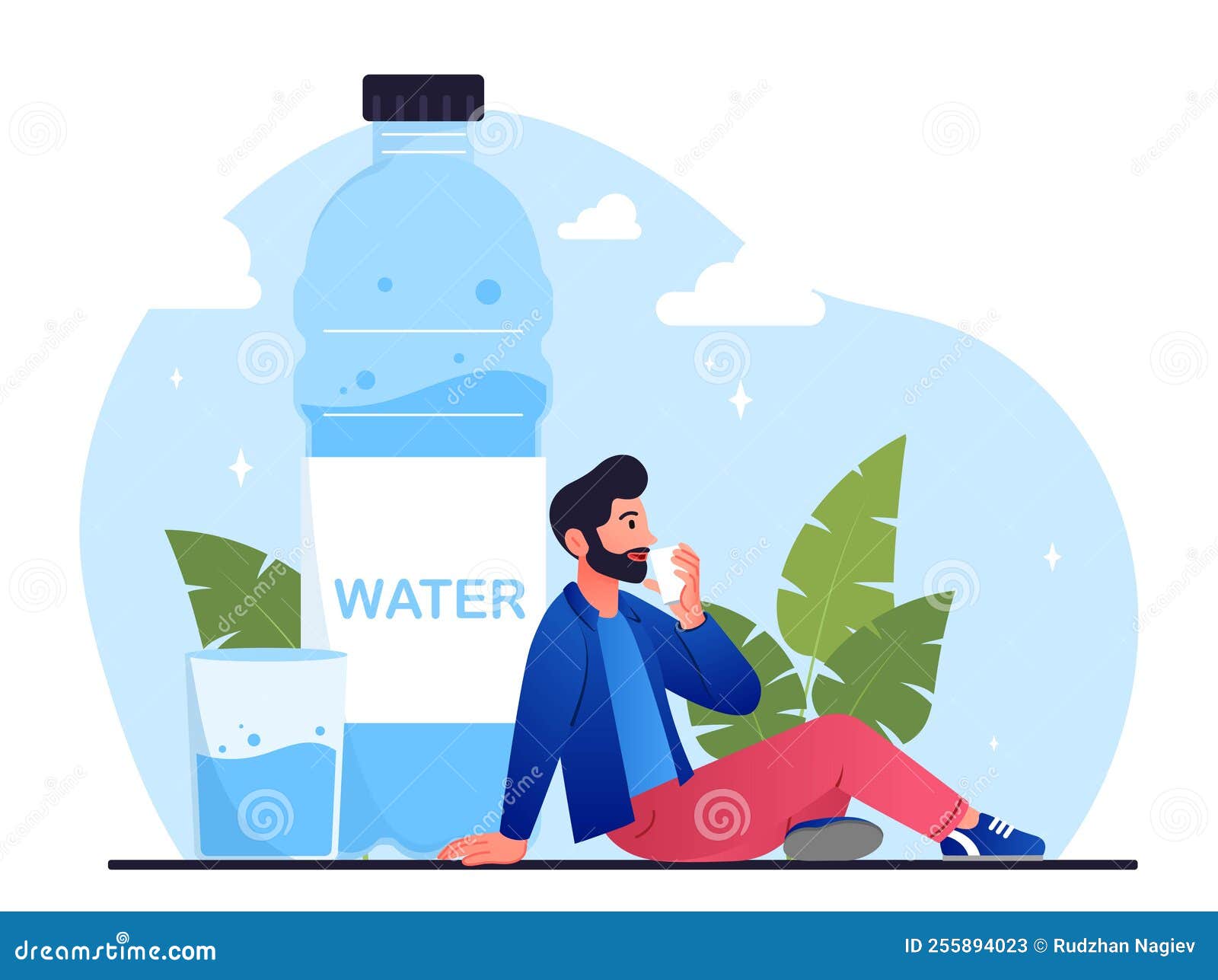 Drinking Water Benefits Healthy Human Body Hydration Man And Woman