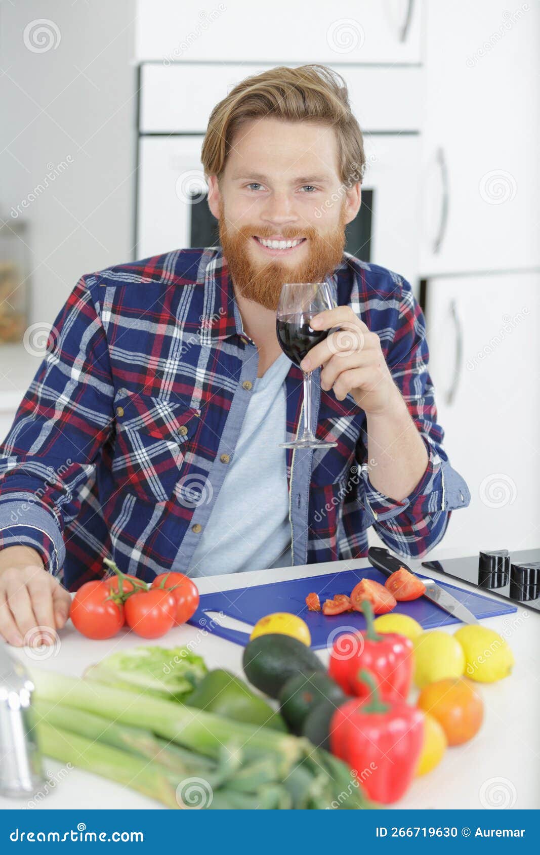 Man drinking wine at home stock photo. Image of lifestyle - 266719630